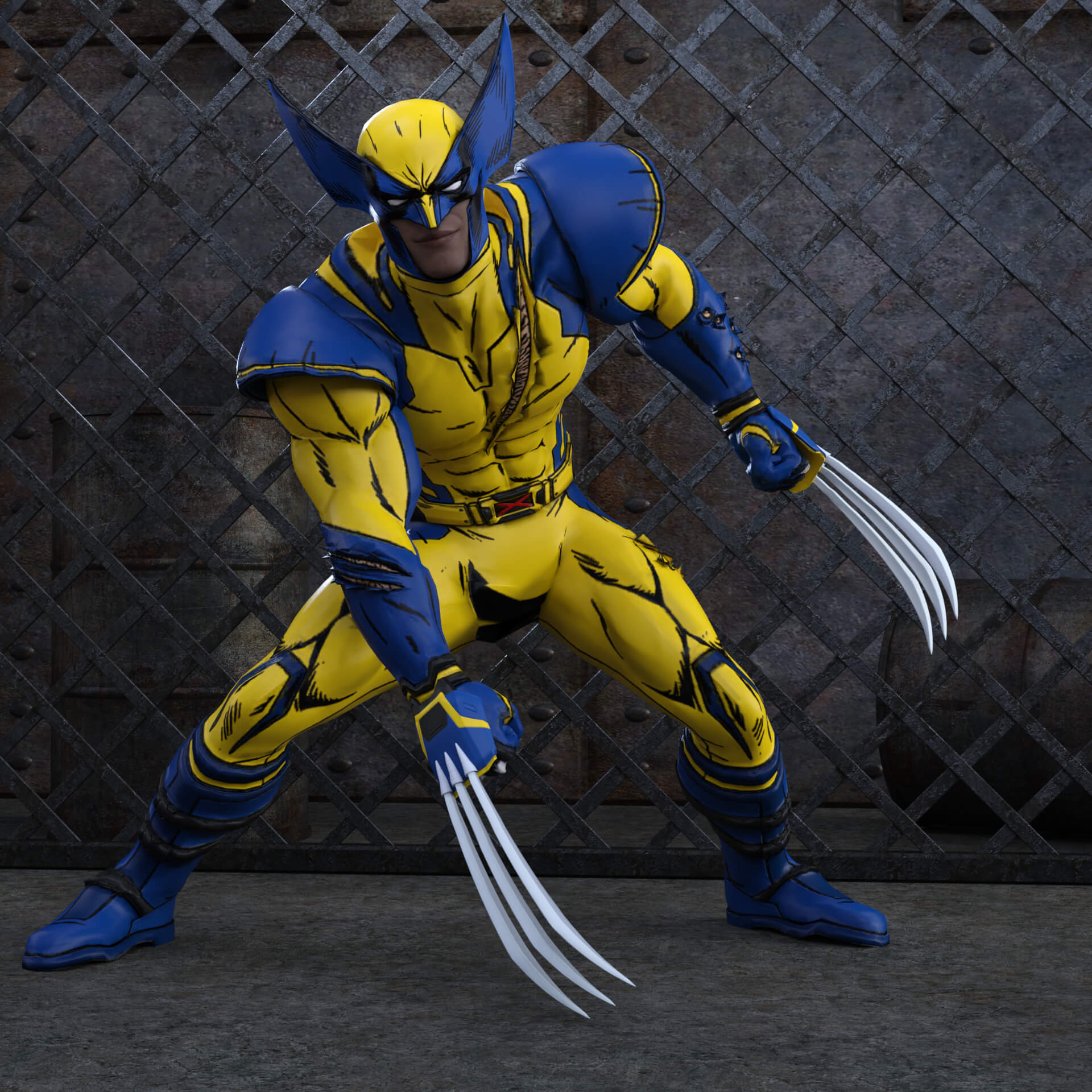 Lyko3D Cell Shaded Wolverine for Genesis 8 Male - Daz Content by LykoModels