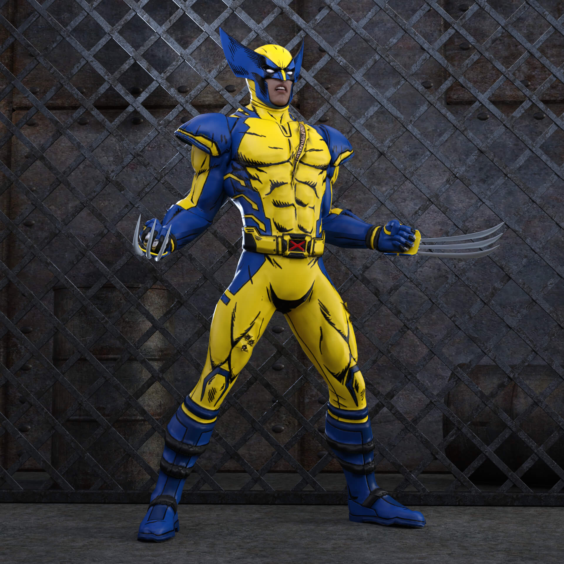 Lyko3D Cell Shaded Wolverine for Genesis 8 Male - Daz Content by LykoModels