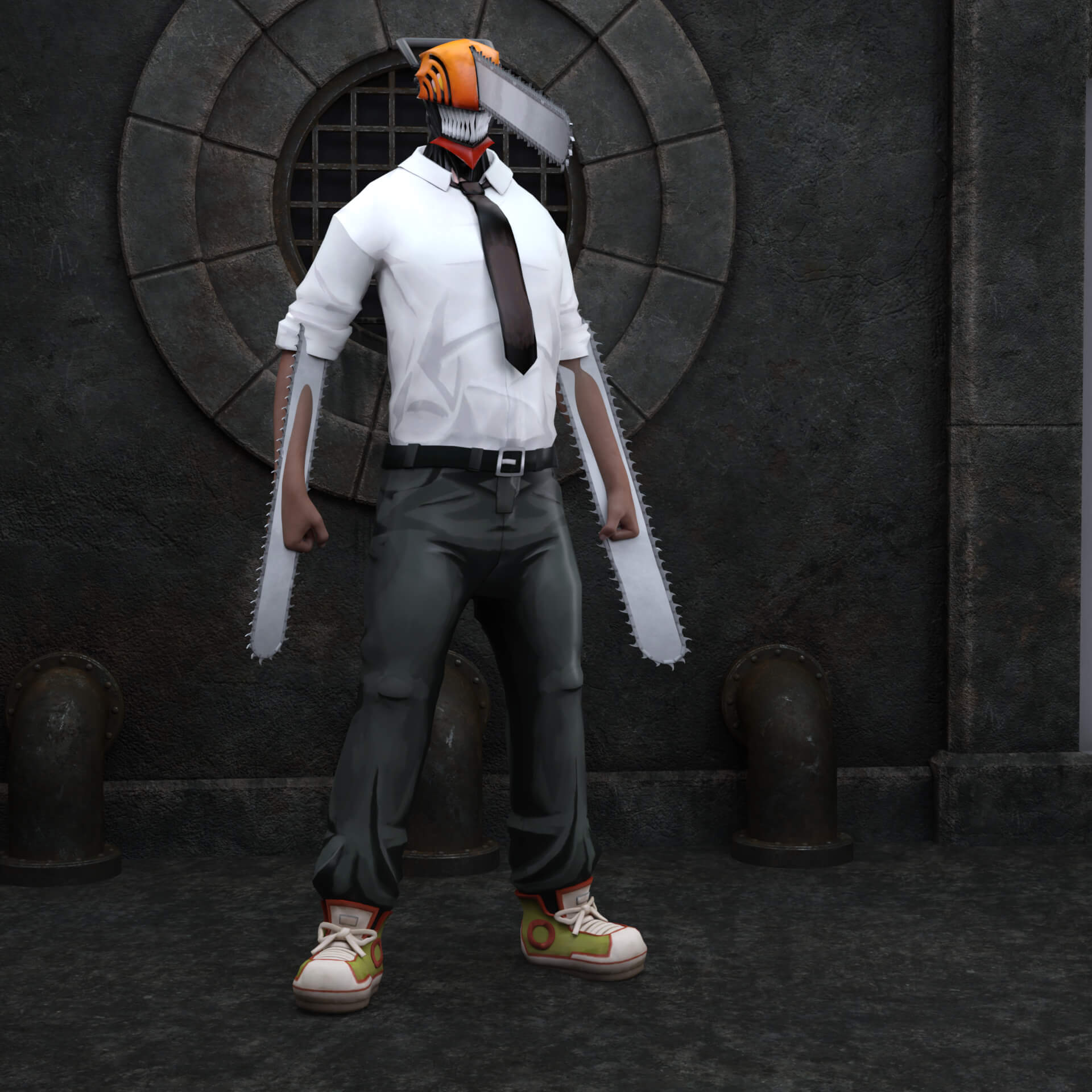 Lyko3D Chainsaw Man Outfit for G8M - Daz Content by LykoModels
