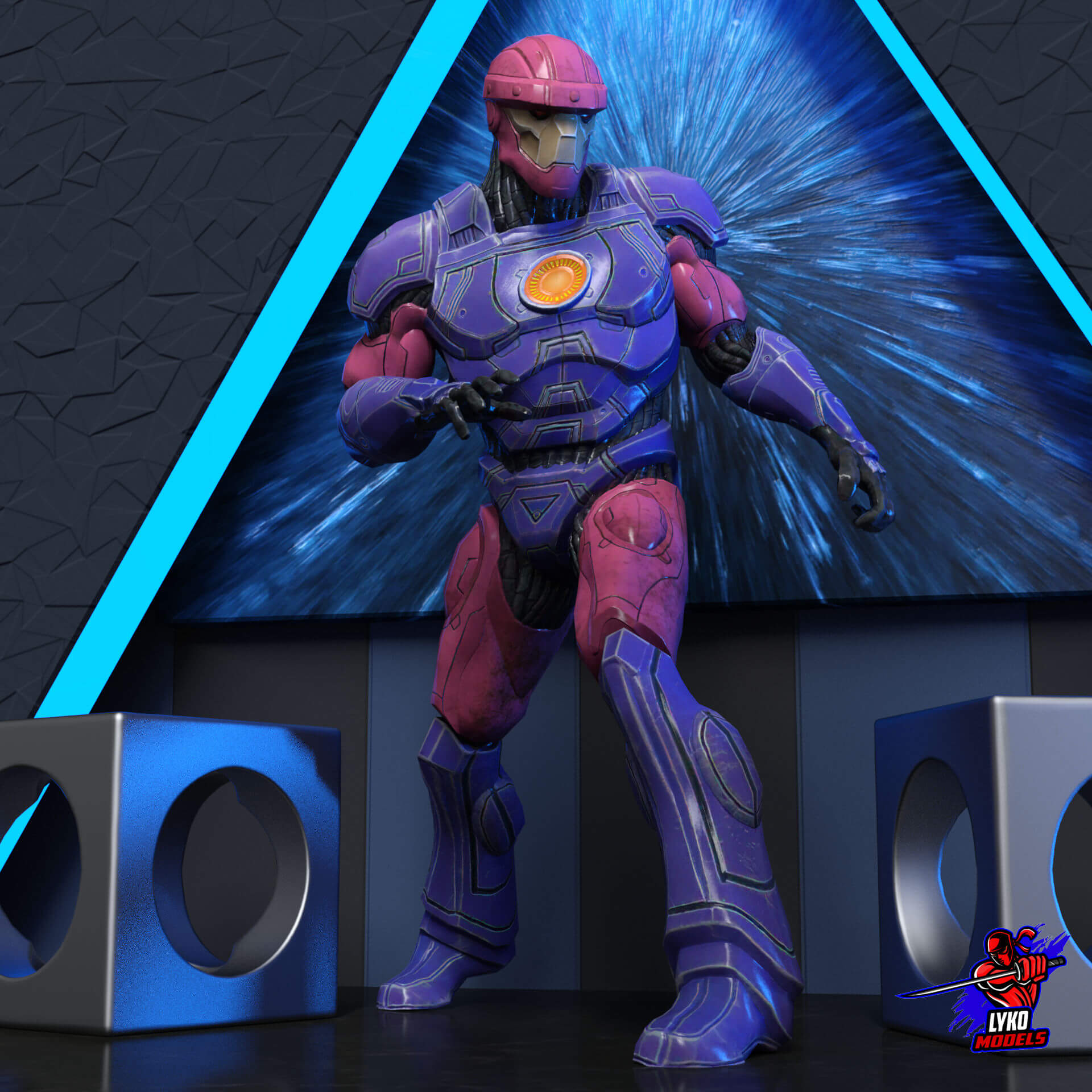 Lyko3D Hunter Mutant Sentinel Outfit for G8M - Daz Content by LykoModels