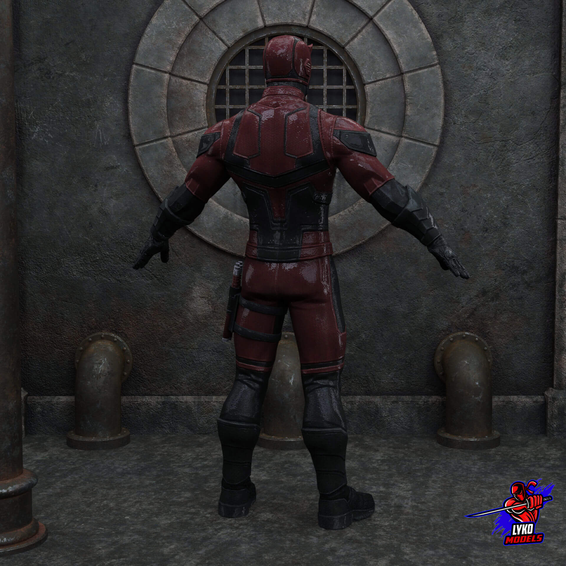 Lyko3D MCU Daredevil Outfit for G8M - Daz Content by LykoModels
