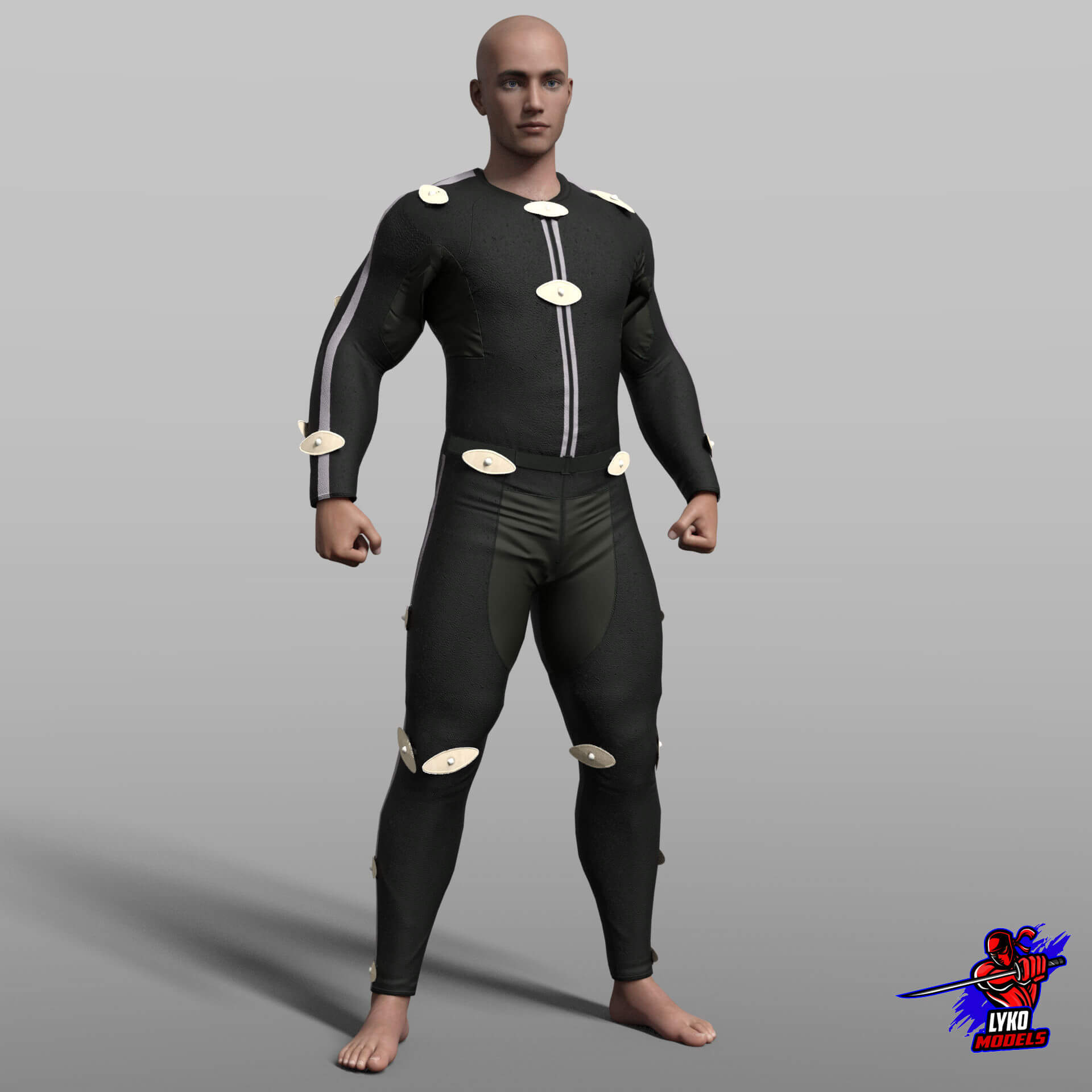Lyko3D Mocap Suit Outfit for Genesis 8 Male - Daz Content by LykoModels