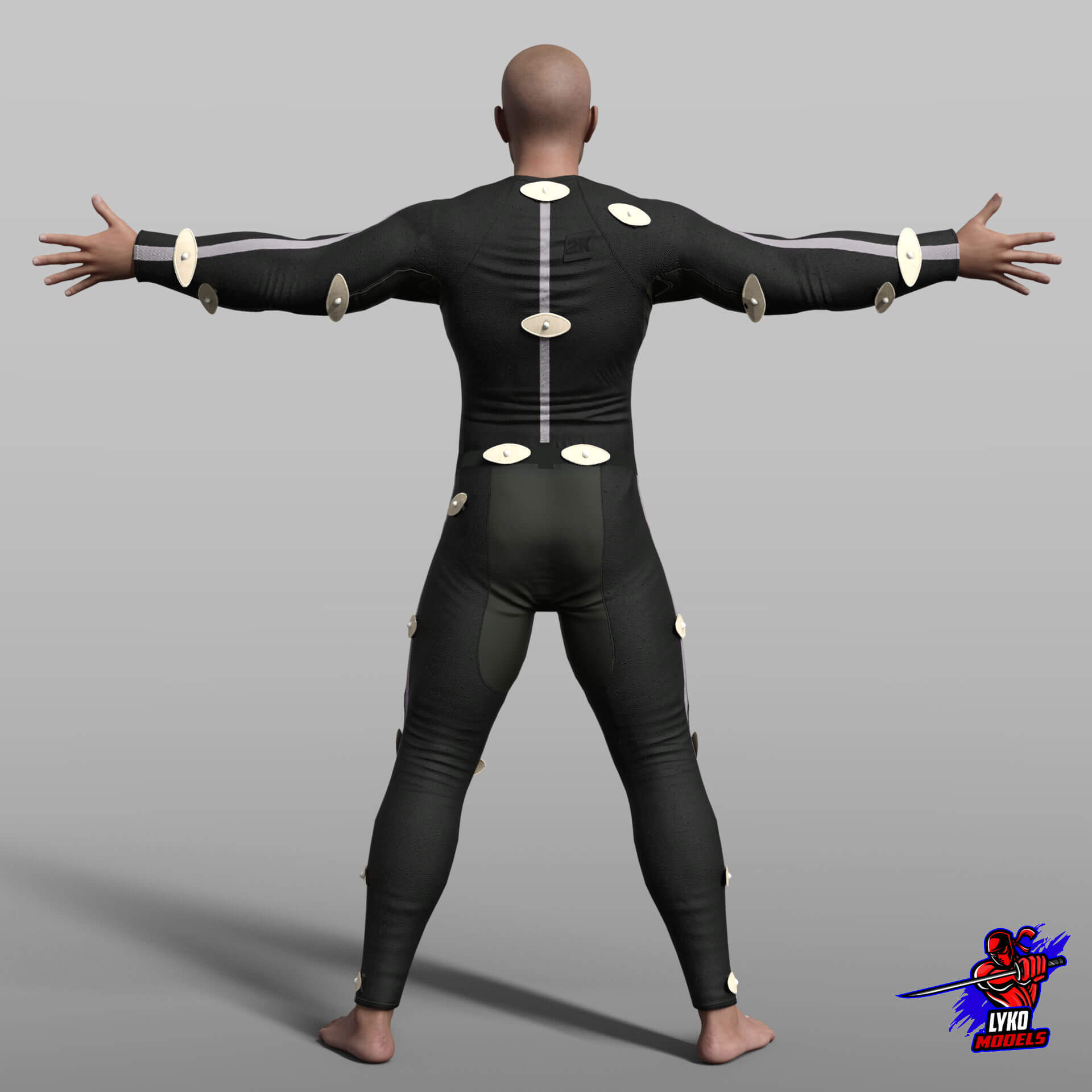 Lyko3D Mocap Suit Outfit for Genesis 8 Male - Daz Content by LykoModels