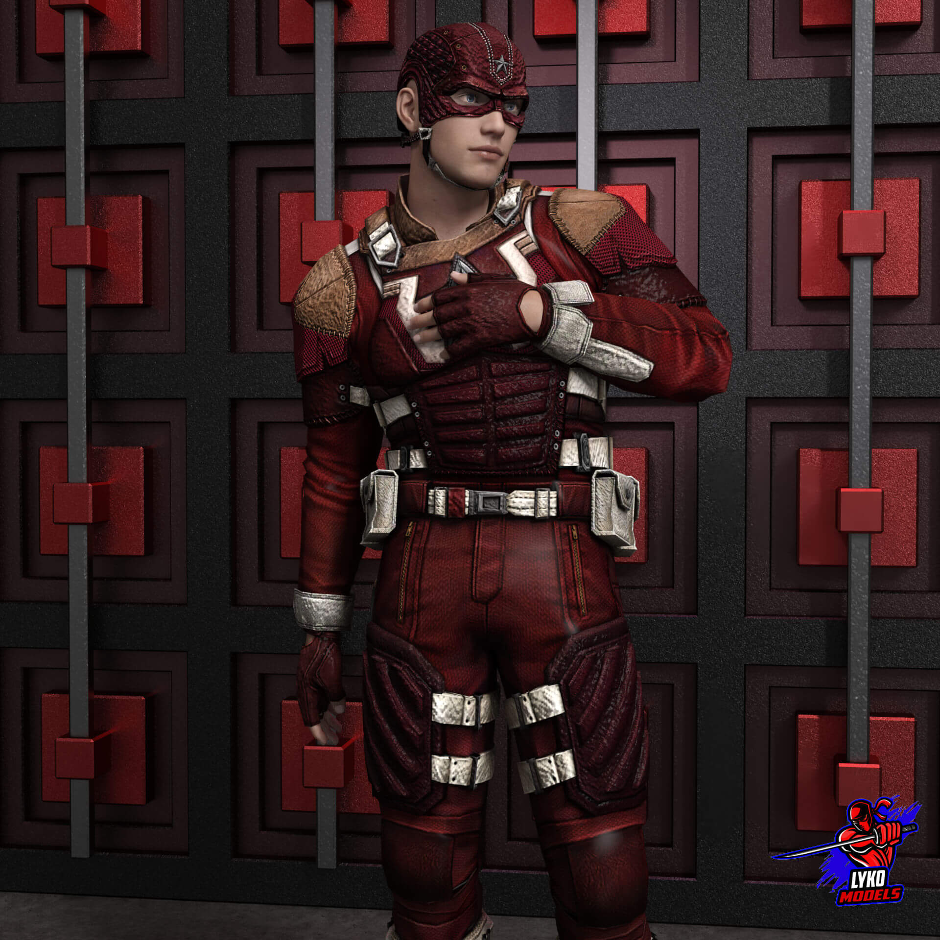 Lyko3D Red Guardian Thunderbolts MCU Outfit for G8M - Daz Content by ...