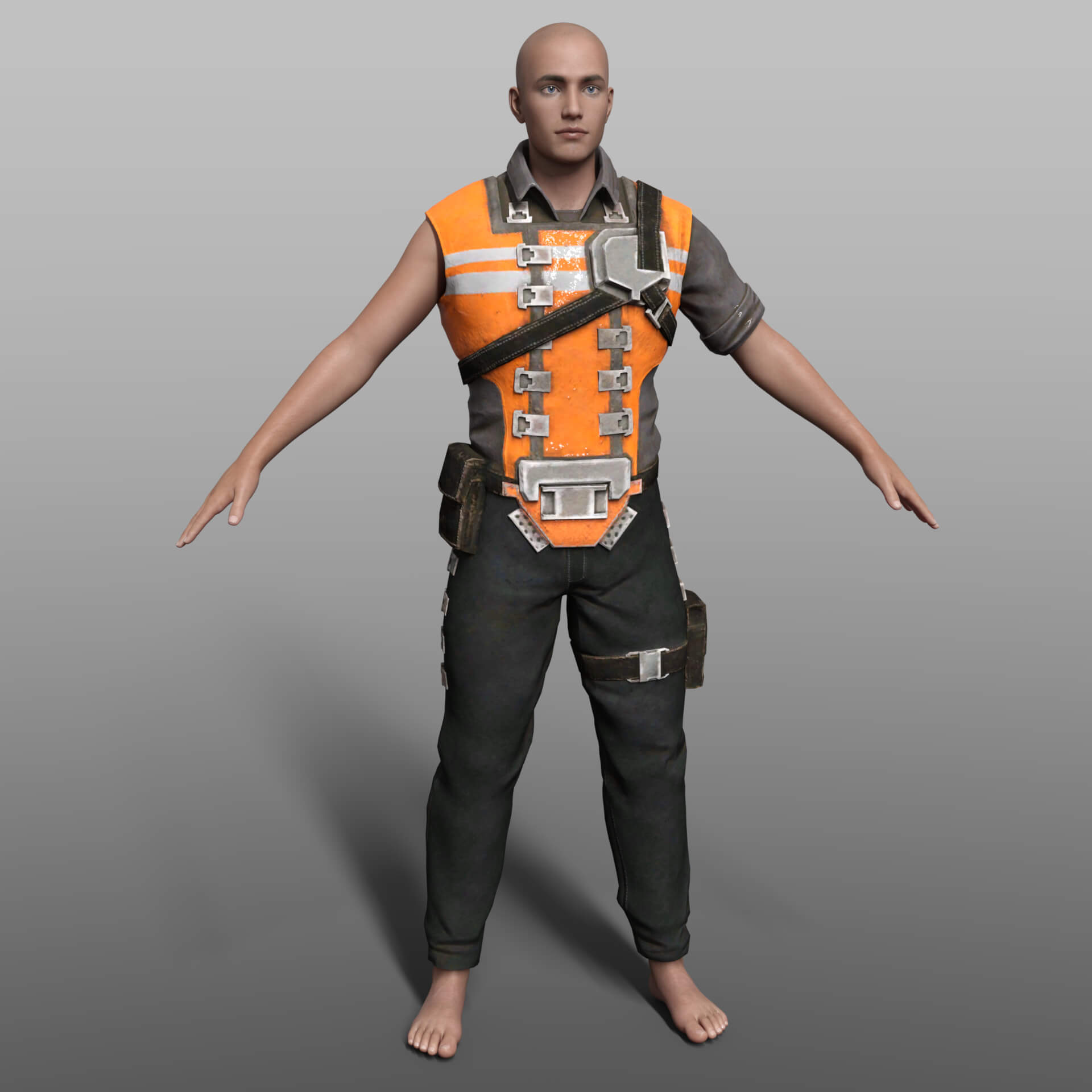 Lyko3D Sci-Fi Deck Crew Outfit for G8M Daz Content by LykoModels