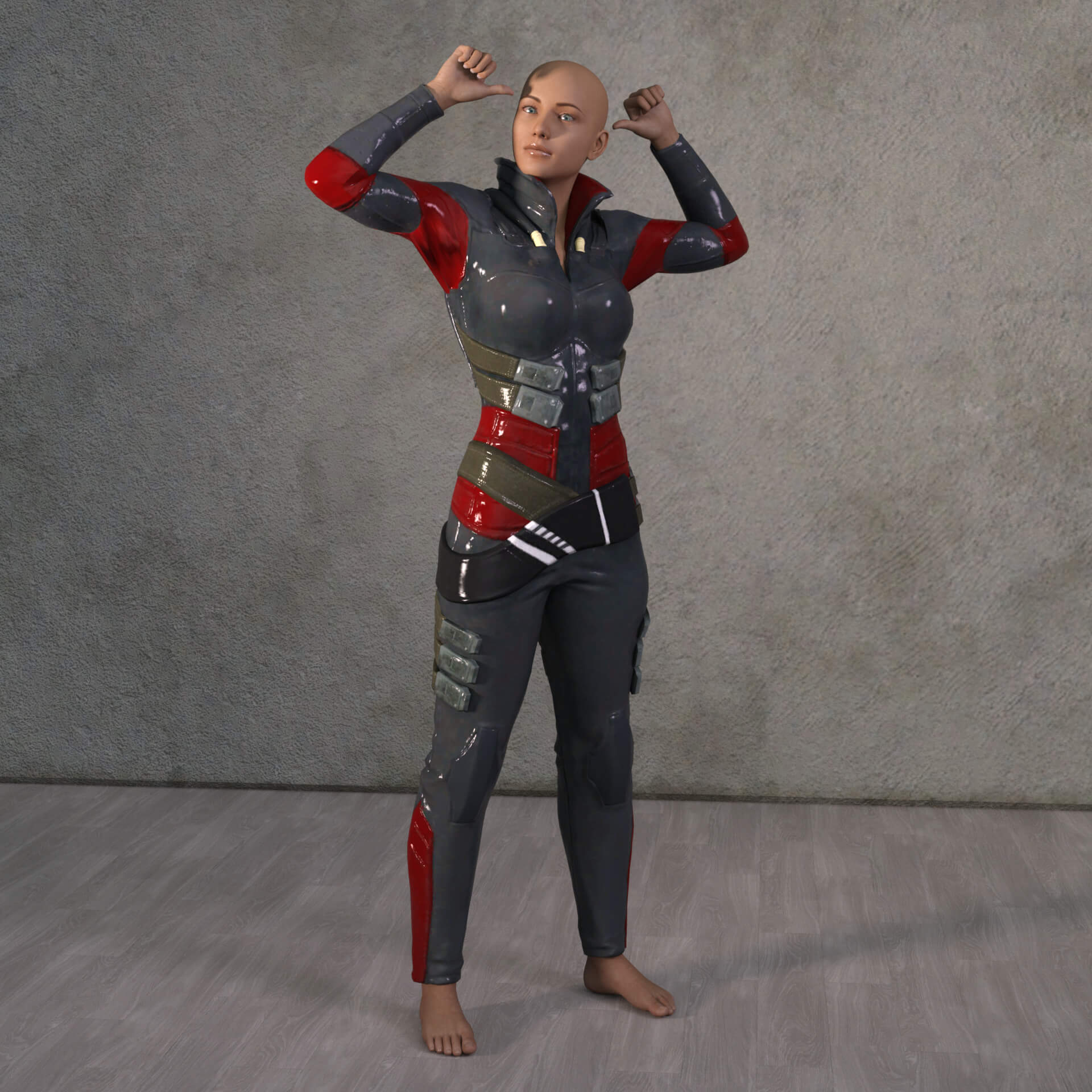 Lyko3D Super Suit 831 Outfit for G8F - Daz Content by LykoModels