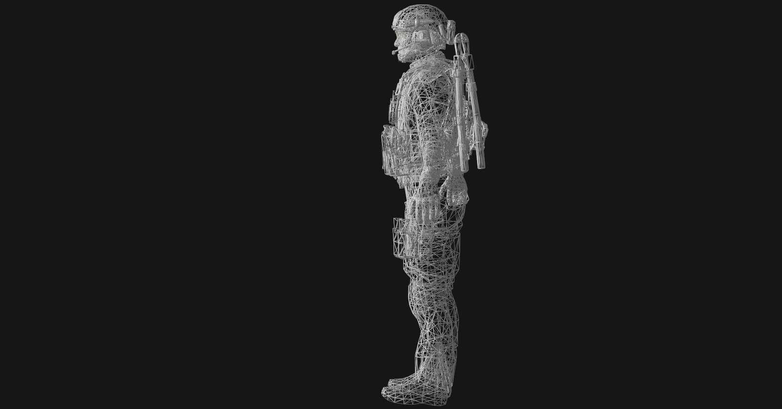 Male Army Soldier Camo - 3D Model by LykoModels