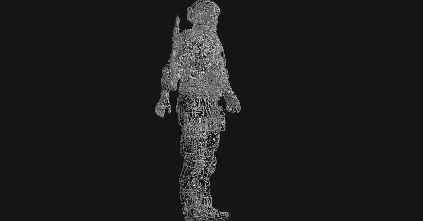 Male Army Soldier Camo - 3D Model by LykoModels
