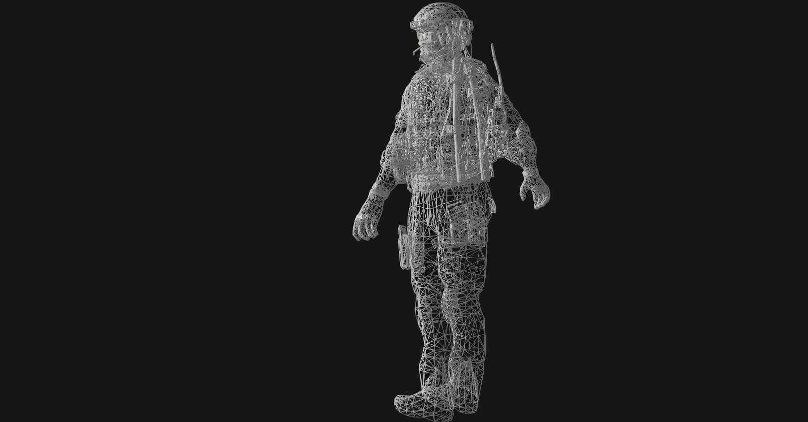 Male Army Soldier Camo - 3D Model by LykoModels