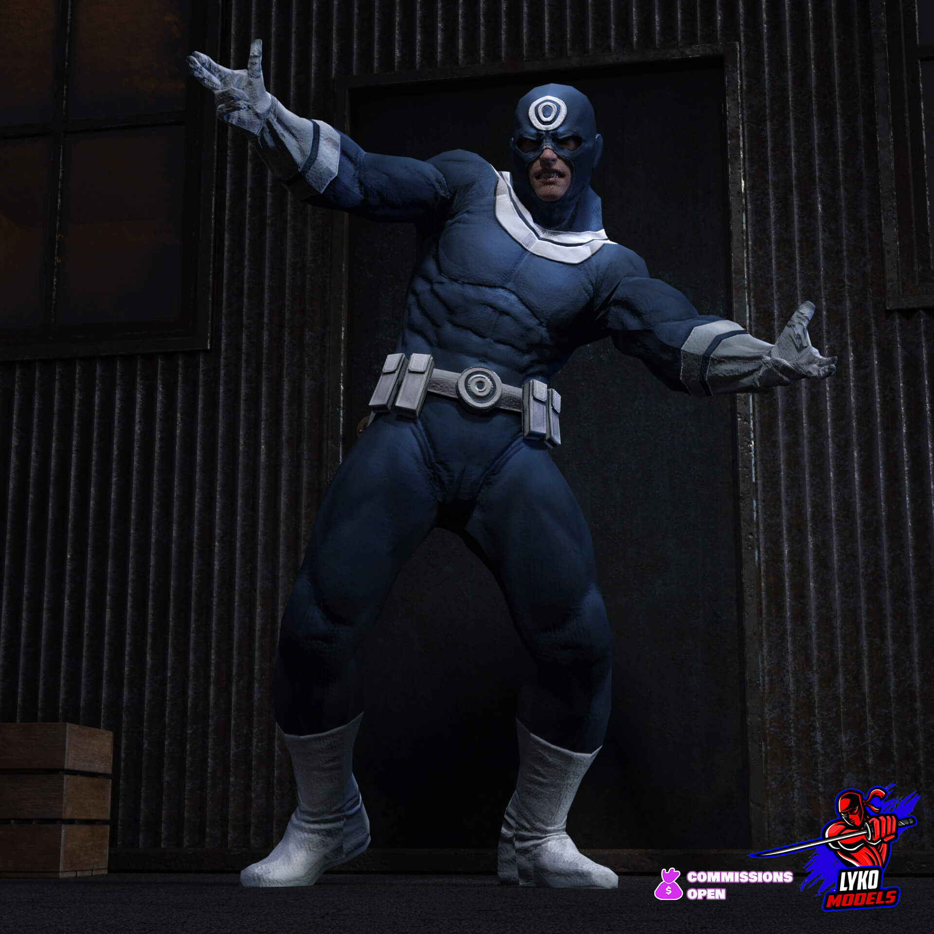 Marvel Bullseye Outfit for G8M - Free Daz Content by LykoModels