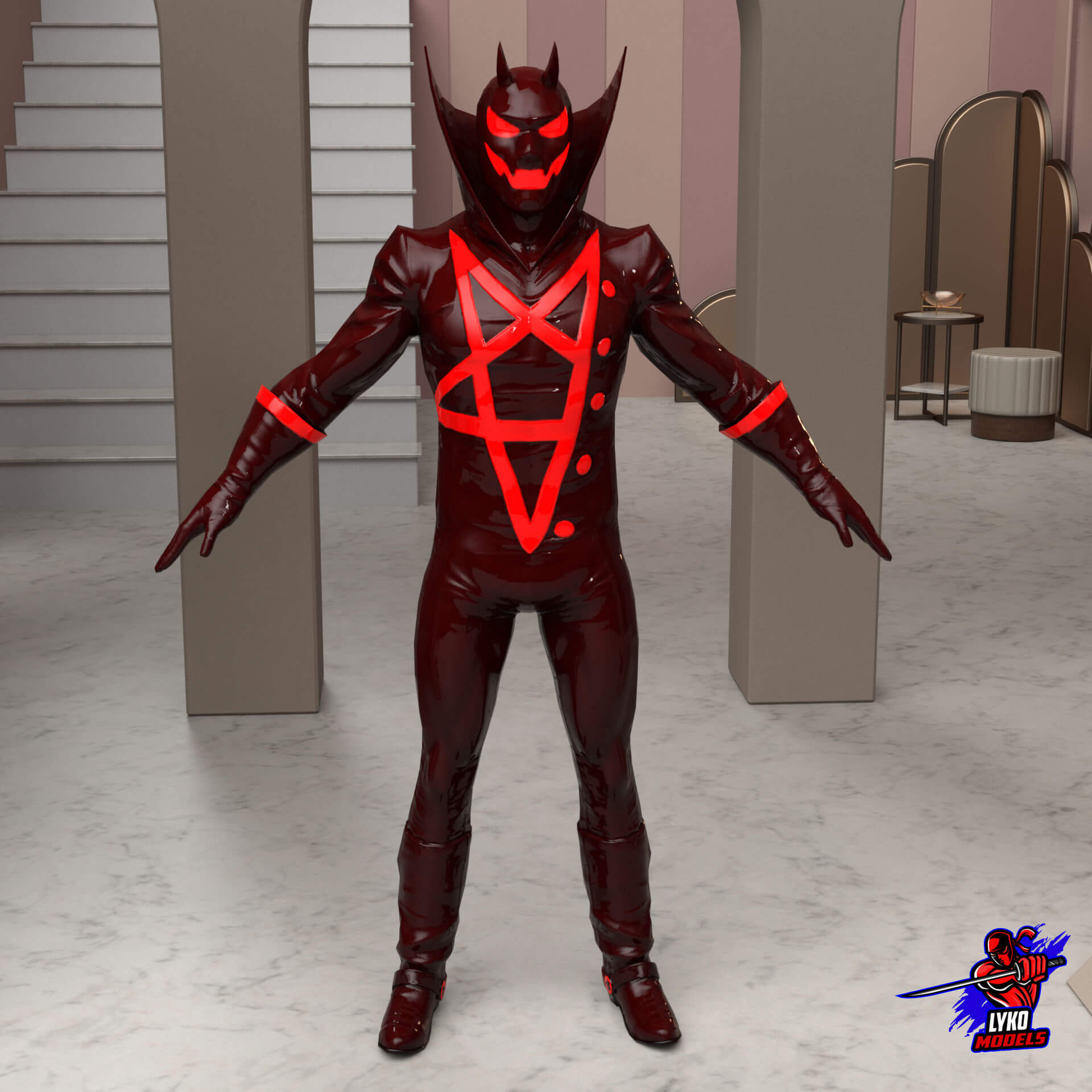 Marvel Daredevil Earth X Outfit for G8M - Daz Content by LykoModels