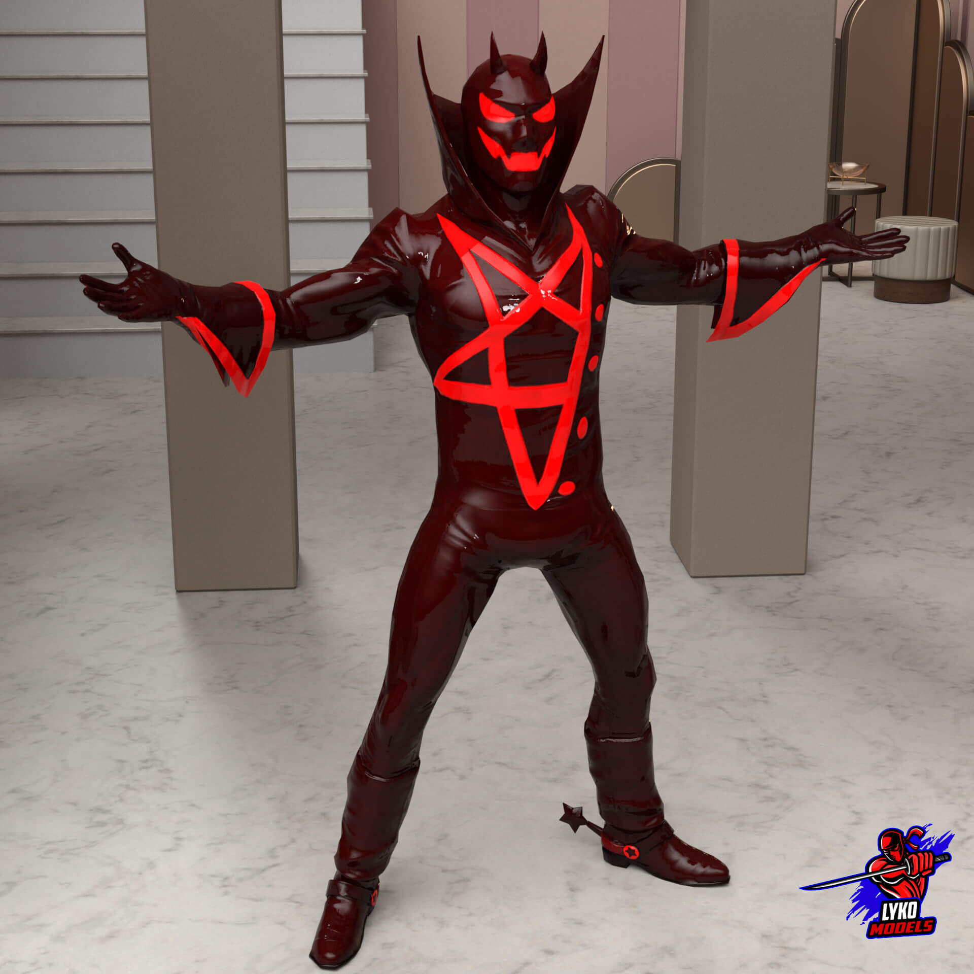 Marvel Daredevil Earth X Outfit for G8M - Daz Content by LykoModels