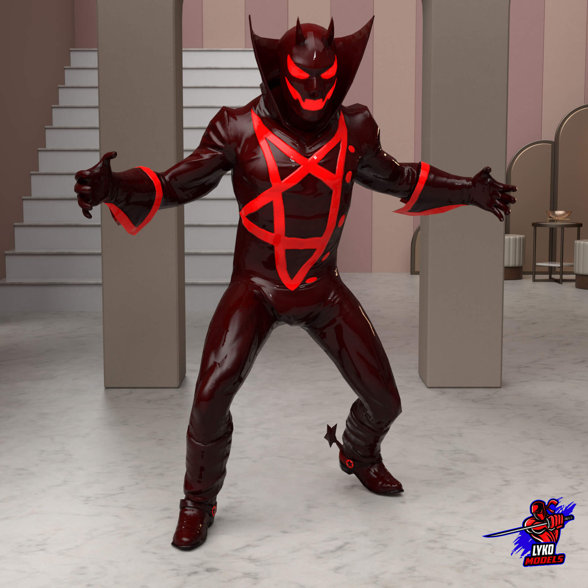 Marvel Daredevil Earth X Outfit for G8M - Daz Content by LykoModels