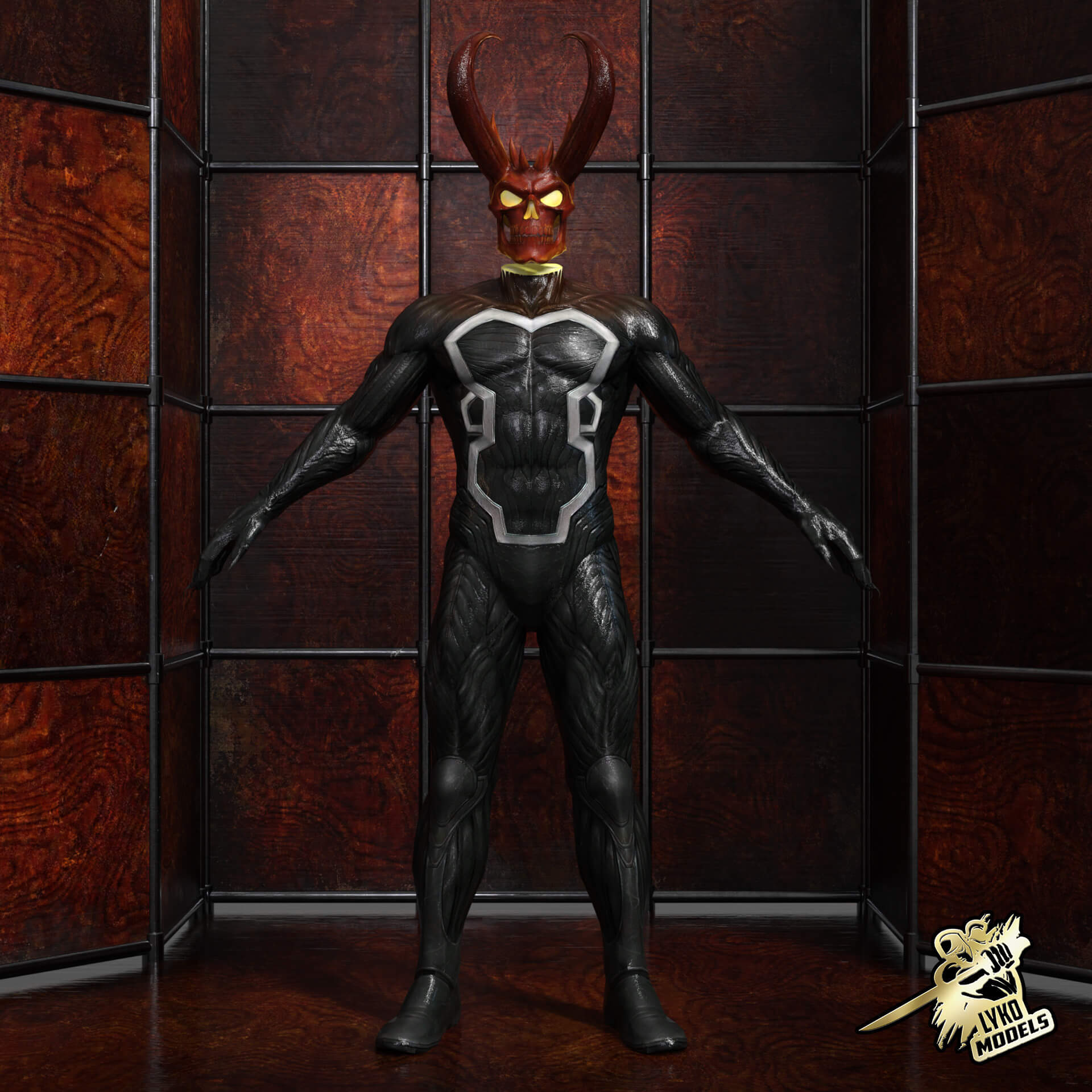 Marvel Ghost Rider King of Hell Outfit for G8M - Daz Content by LykoModels