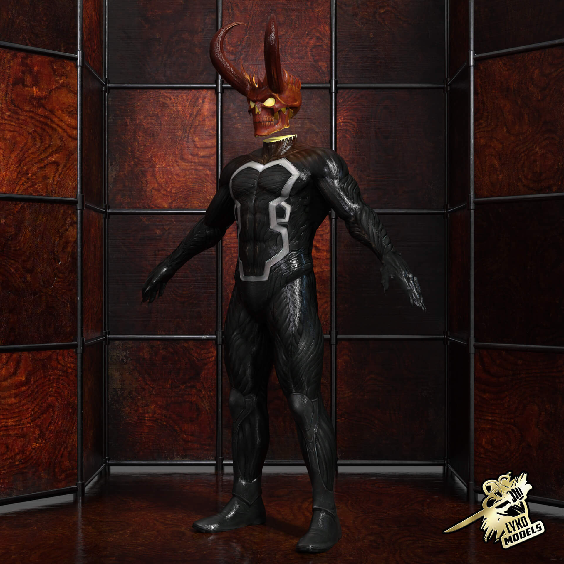 Marvel Ghost Rider King of Hell Outfit for G8M - Daz Content by LykoModels