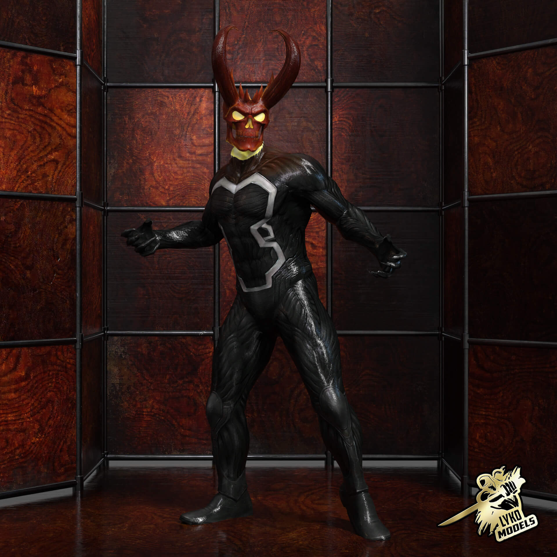 Marvel Ghost Rider King of Hell Outfit for G8M - Daz Content by LykoModels