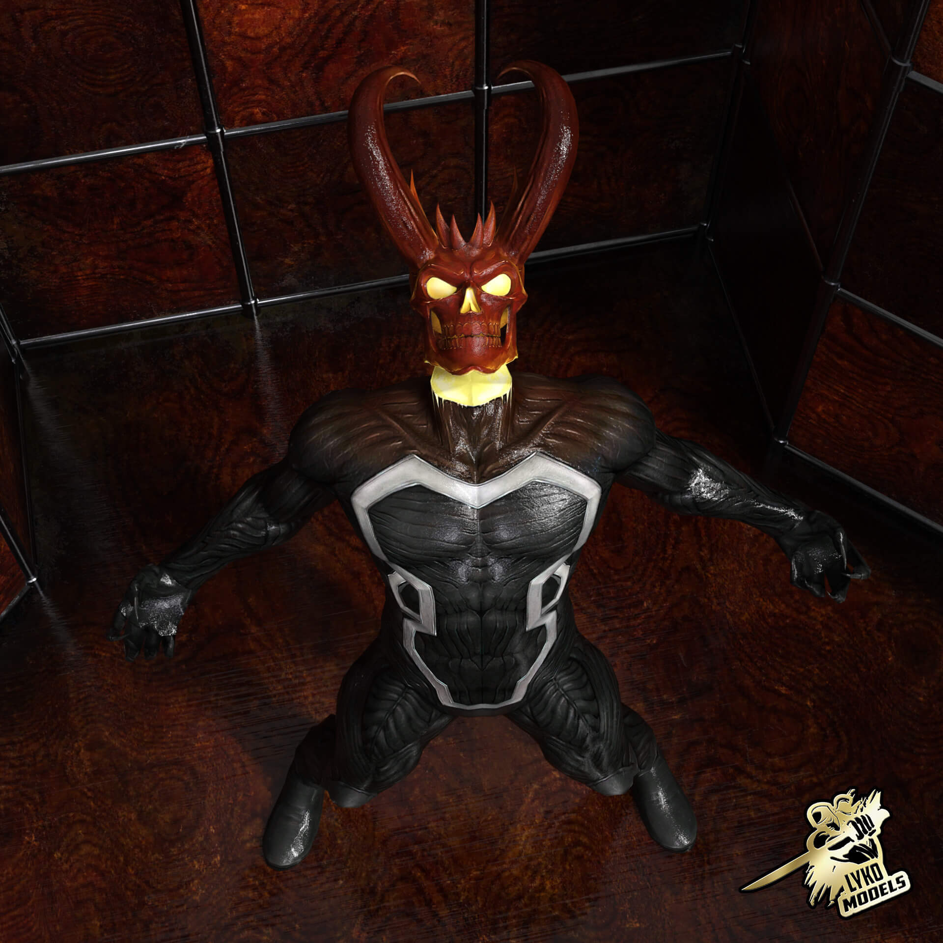 Marvel Ghost Rider King of Hell Outfit for G8M - Daz Content by LykoModels