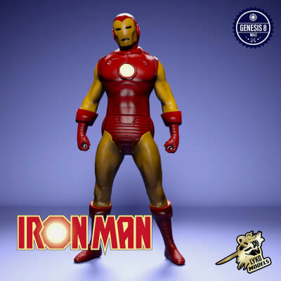 Marvel Golden Age Iron Man Suit for G8M - Daz Content by LykoModels
