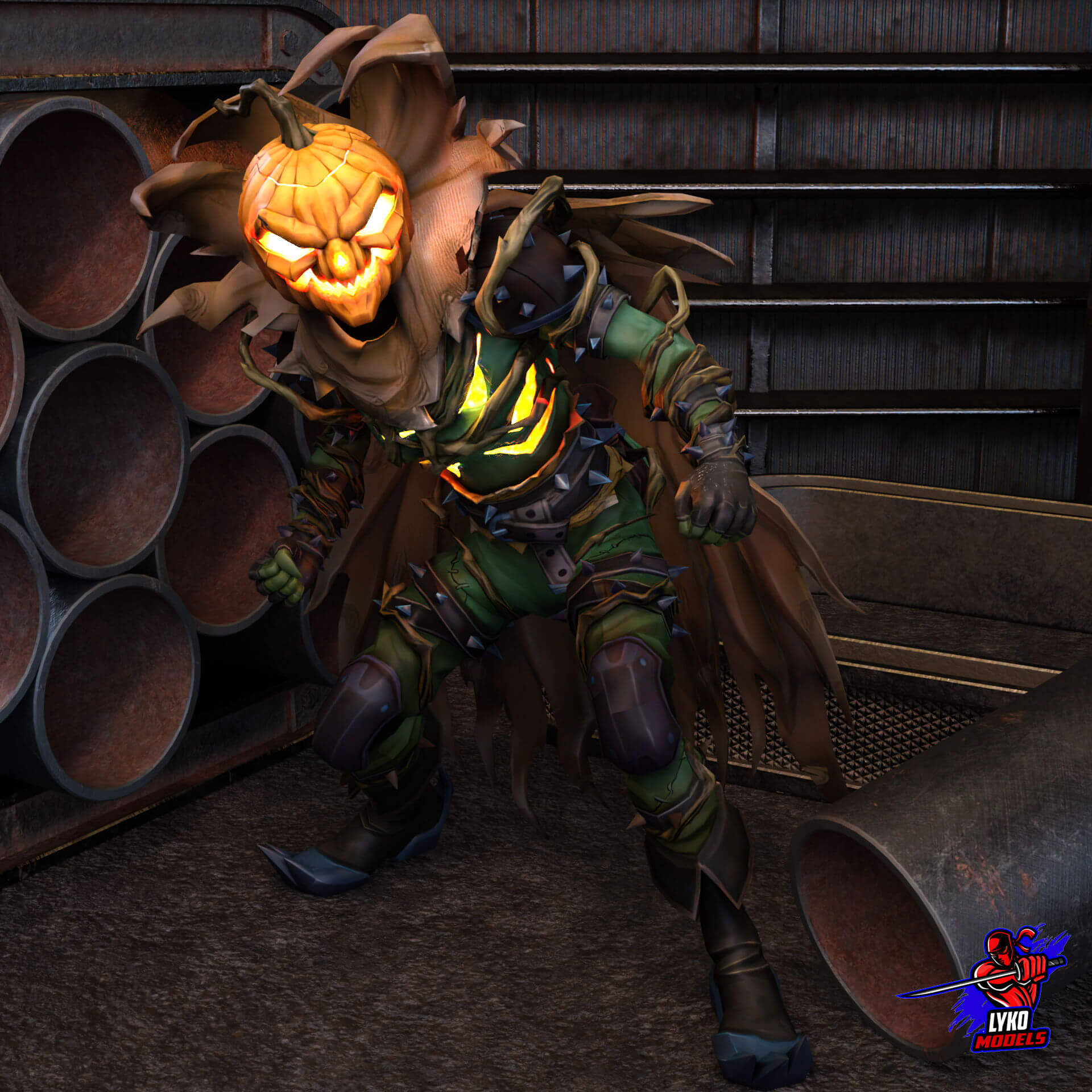Marvel Jack O Lantern Outfit for G8M - Daz Content by LykoModels
