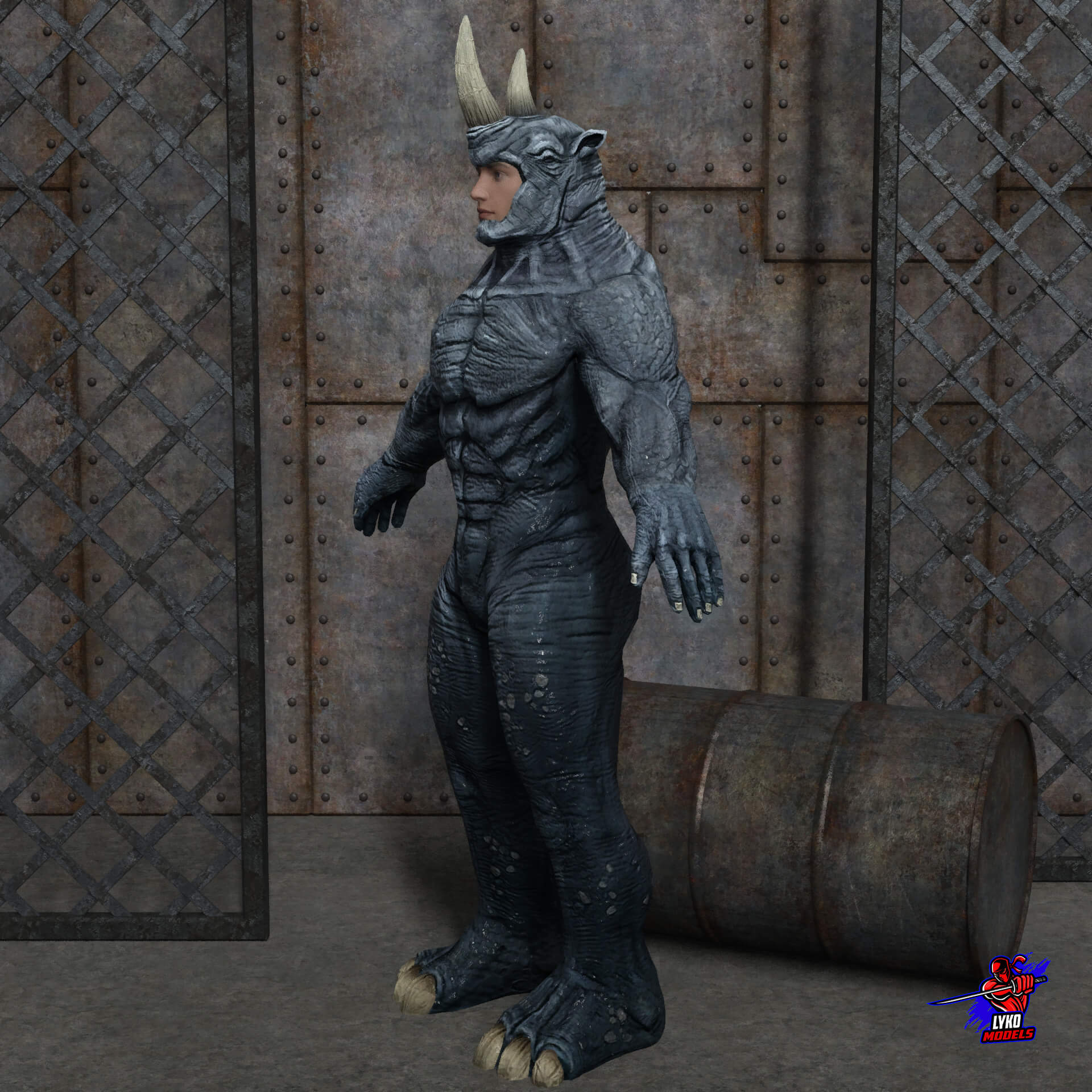 Marvel Rhino Outfit for G8M - Daz Content by LykoModels