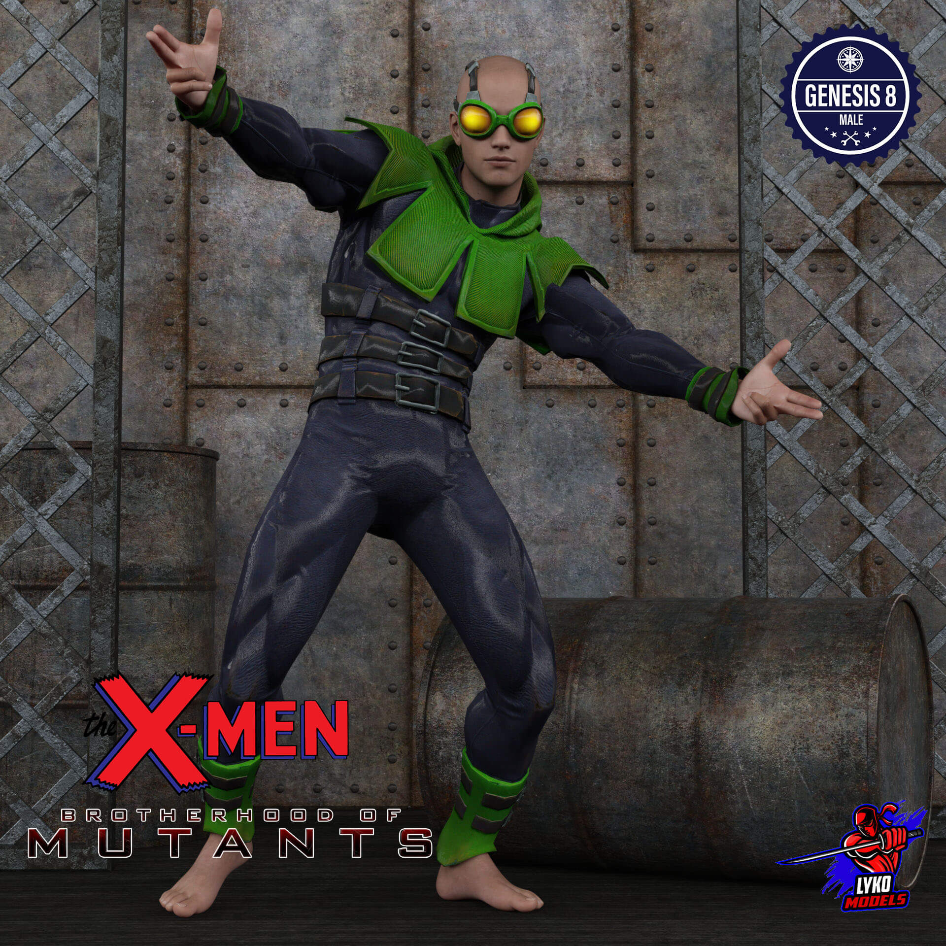 Marvel Toad Outfit for Genesis 8 Male - Daz Content by LykoModels