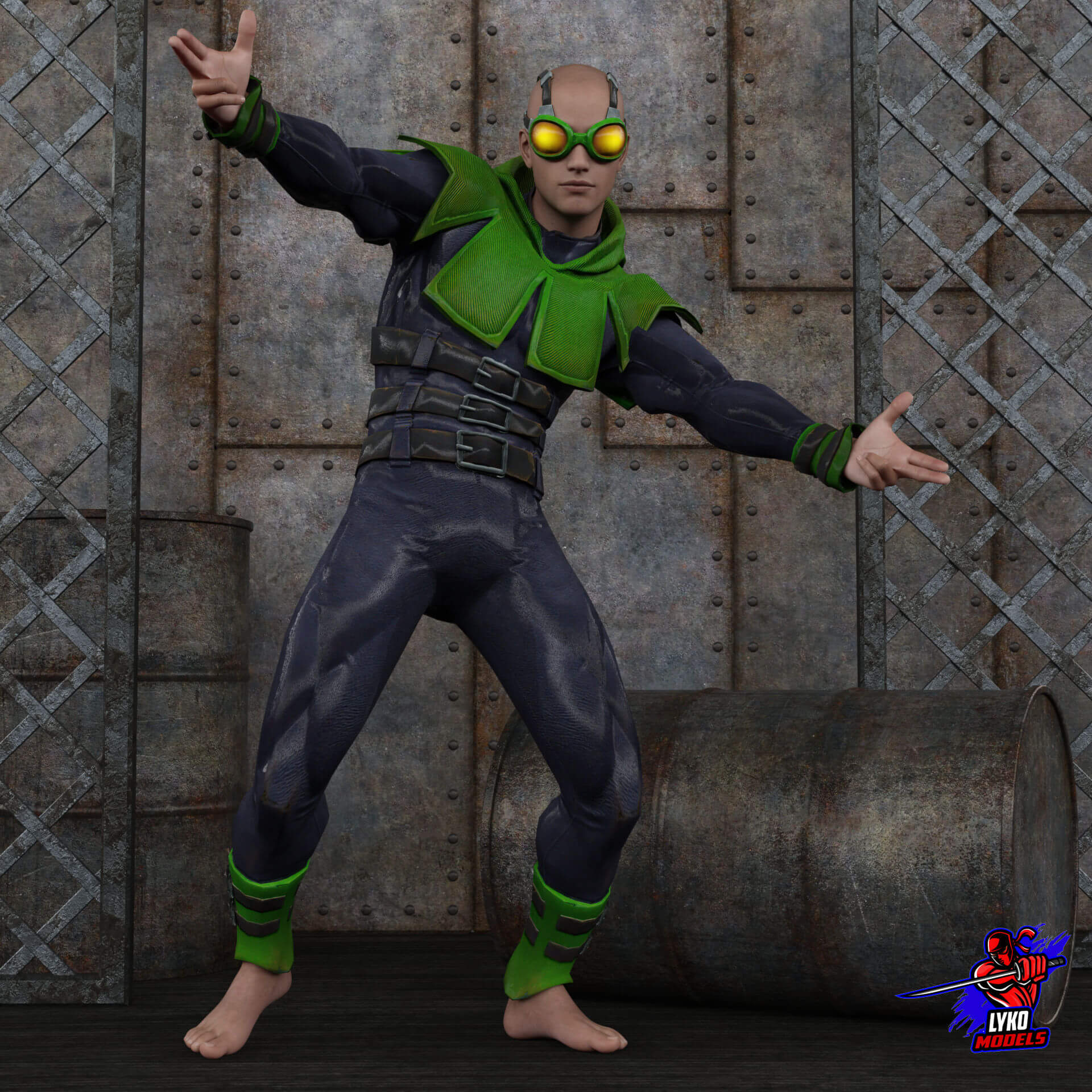 Marvel Toad Outfit for Genesis 8 Male - Daz Content by LykoModels