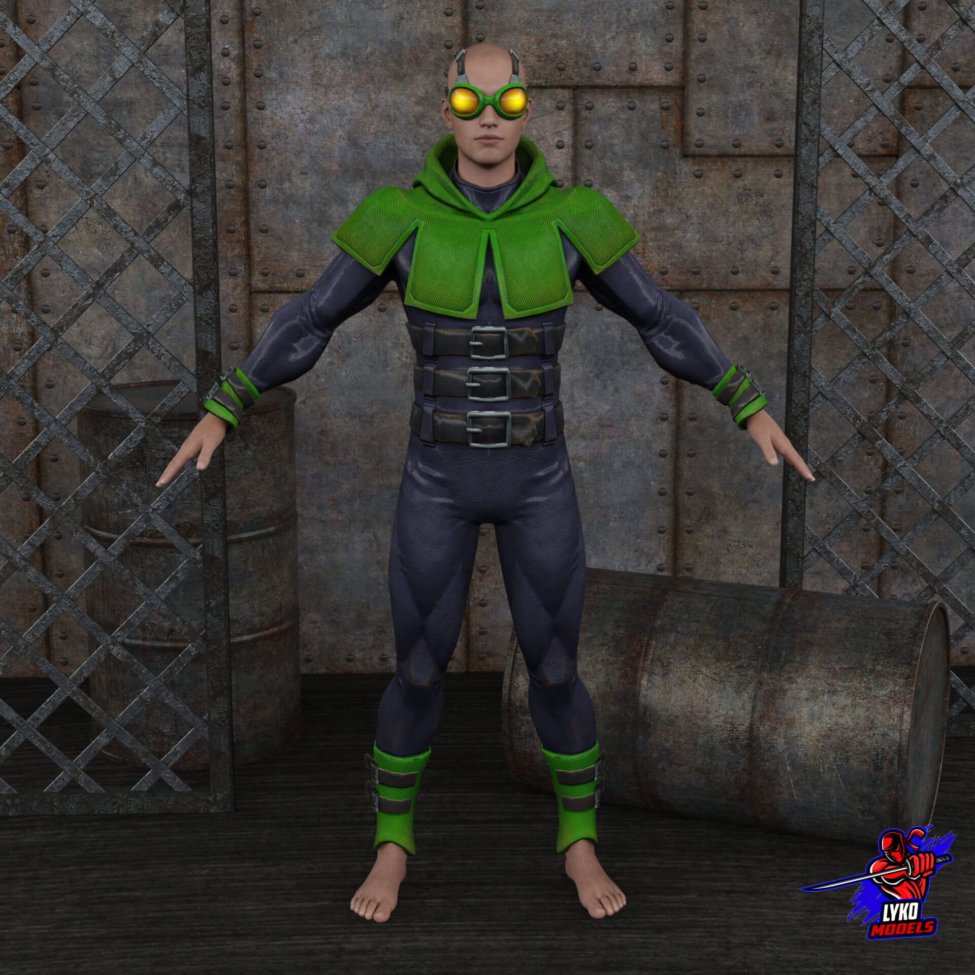 Marvel Toad Outfit for Genesis 8 Male - Daz Content by LykoModels