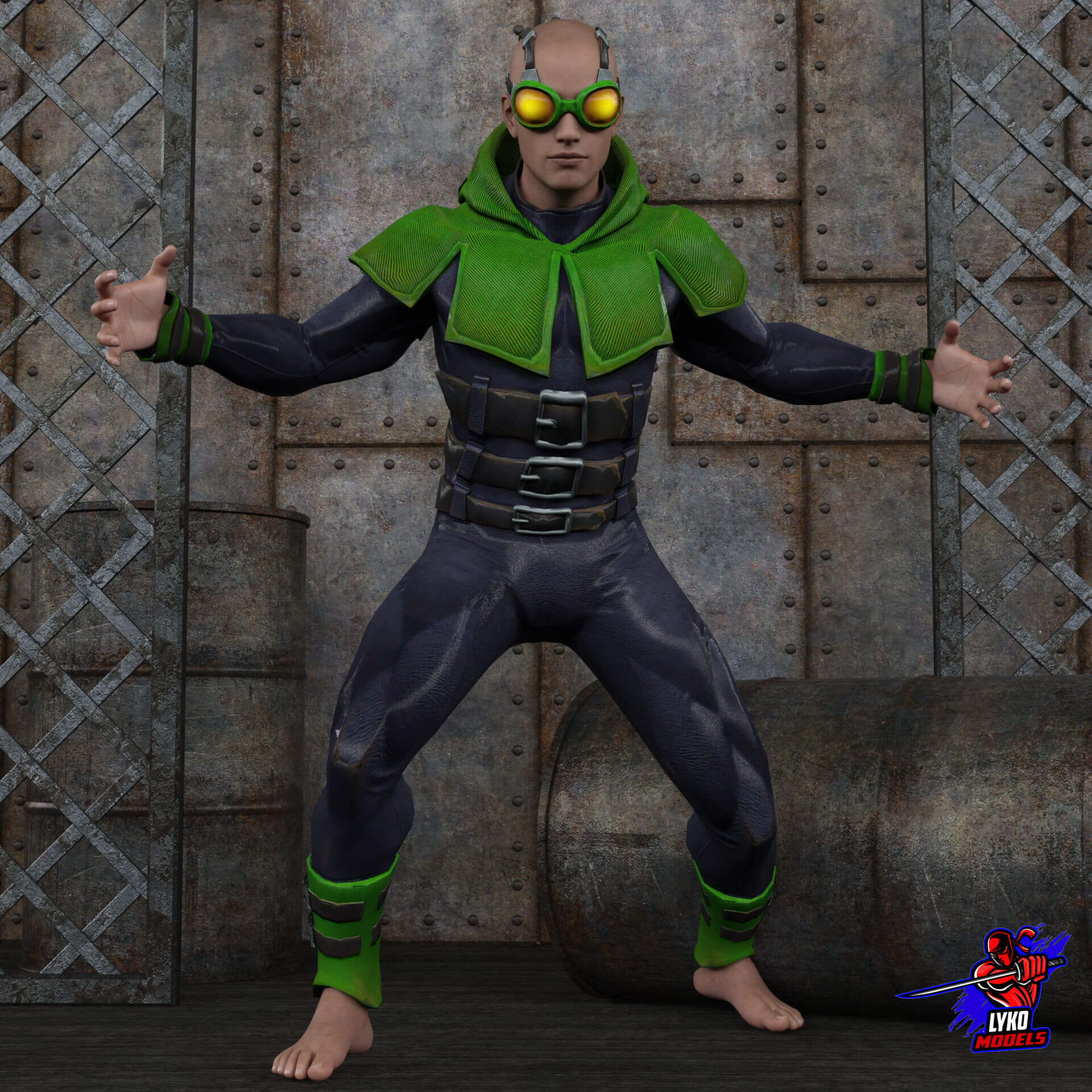 Marvel Toad Outfit for Genesis 8 Male - Daz Content by LykoModels