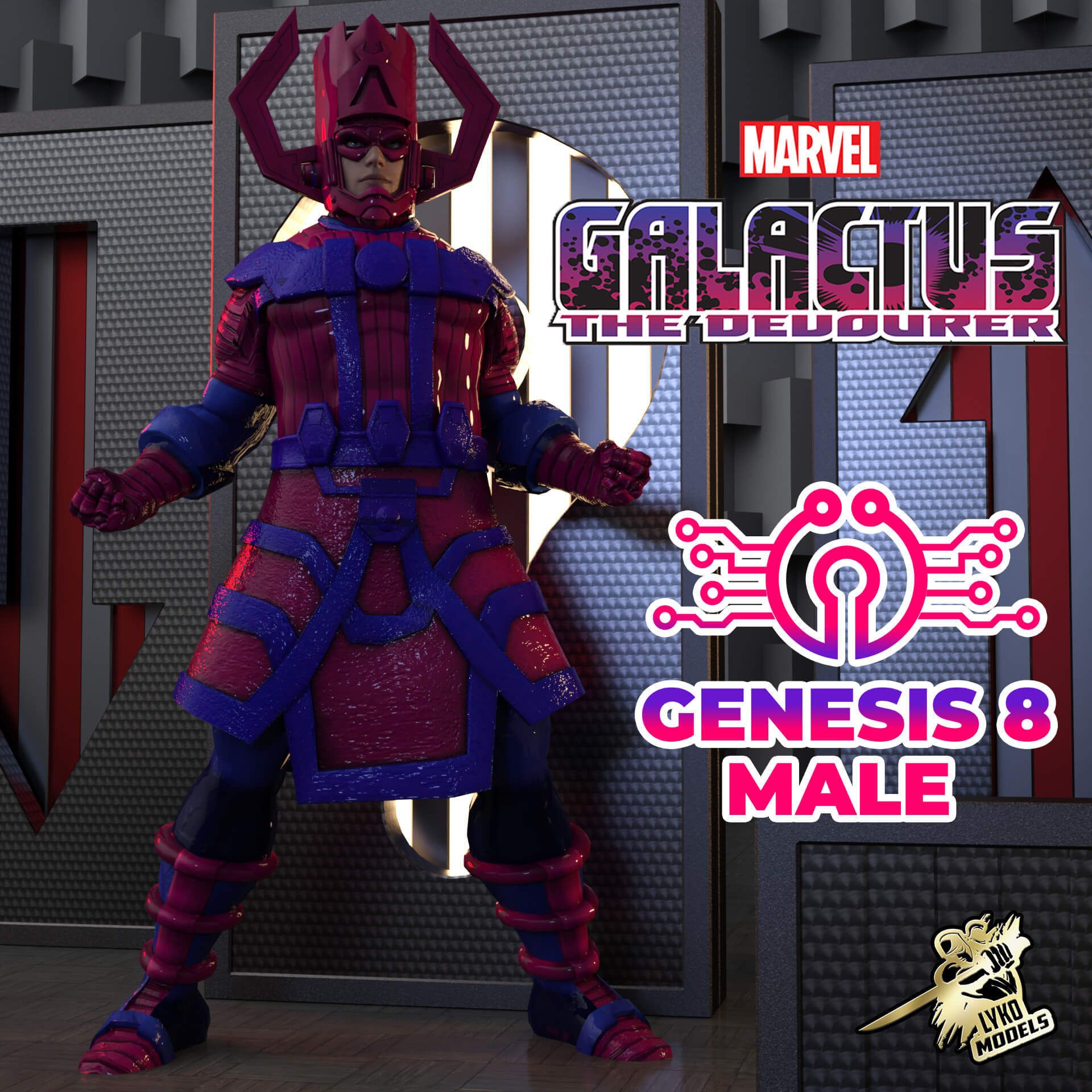 Marvel Ultimate Galactus Outfit for Genesis 8 Male - Daz Content by ...