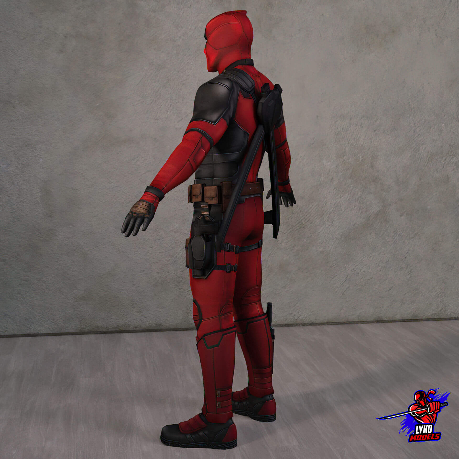 MCU Deadpool Outfit for Genesis 8 Male - Daz Content by LykoModels