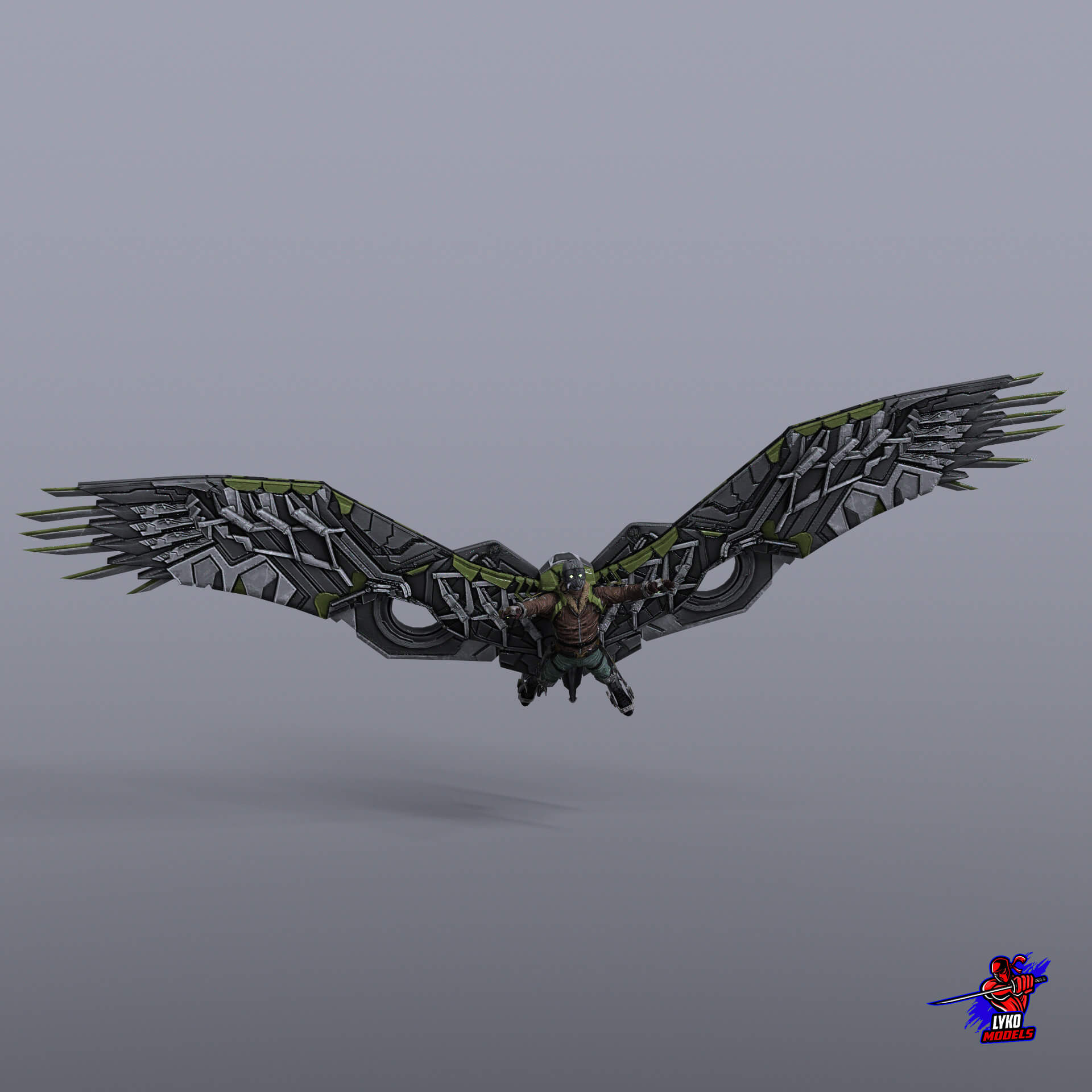 MCU Vulture Outfit for G8M - Daz Content by LykoModels