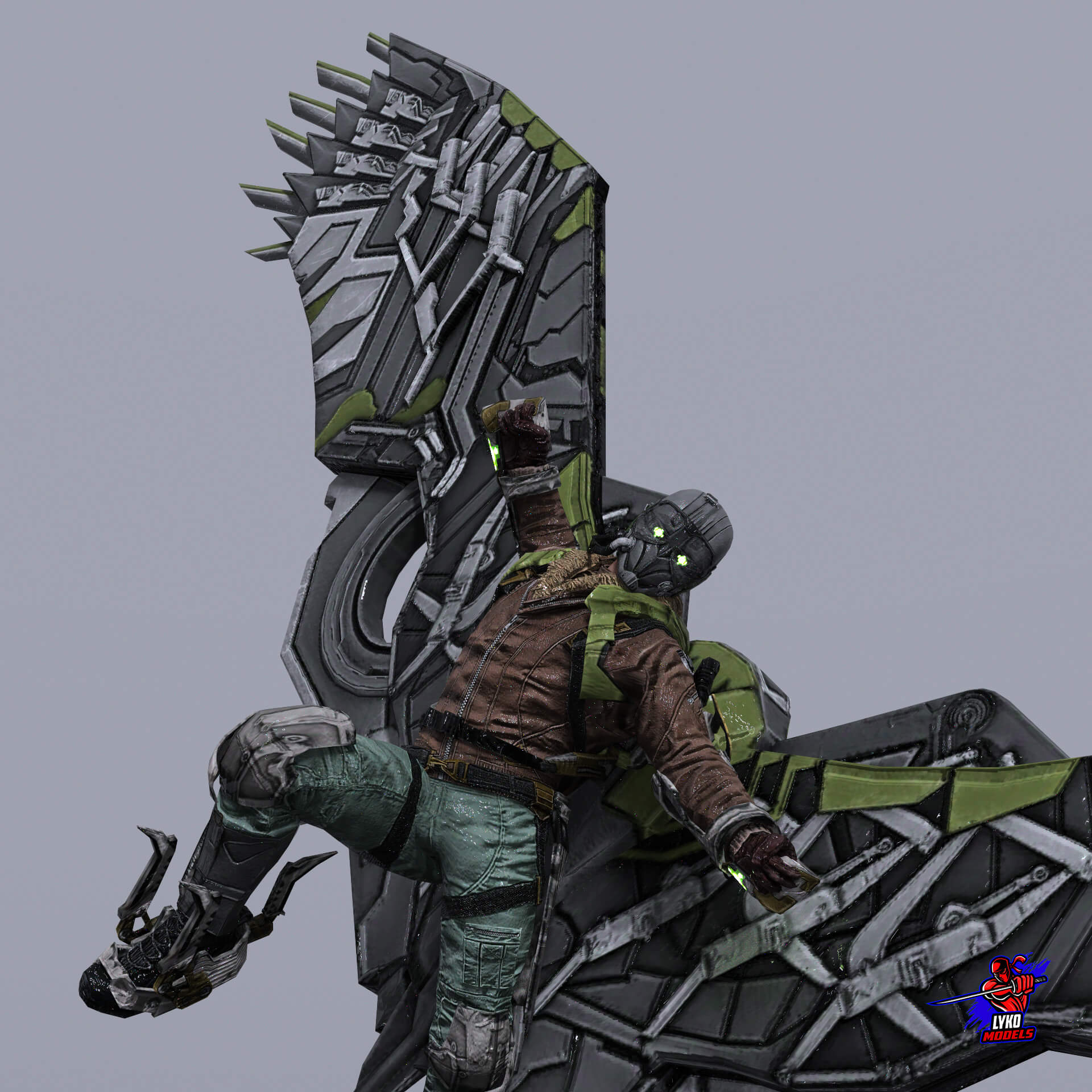 MCU Vulture Outfit for G8M - Daz Content by LykoModels