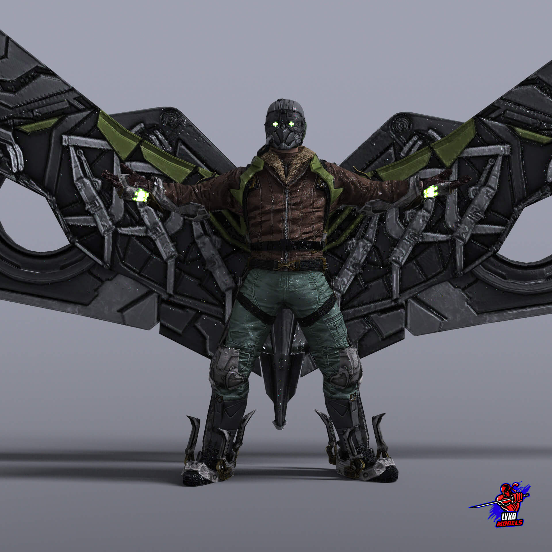 MCU Vulture Outfit for G8M - Daz Content by LykoModels