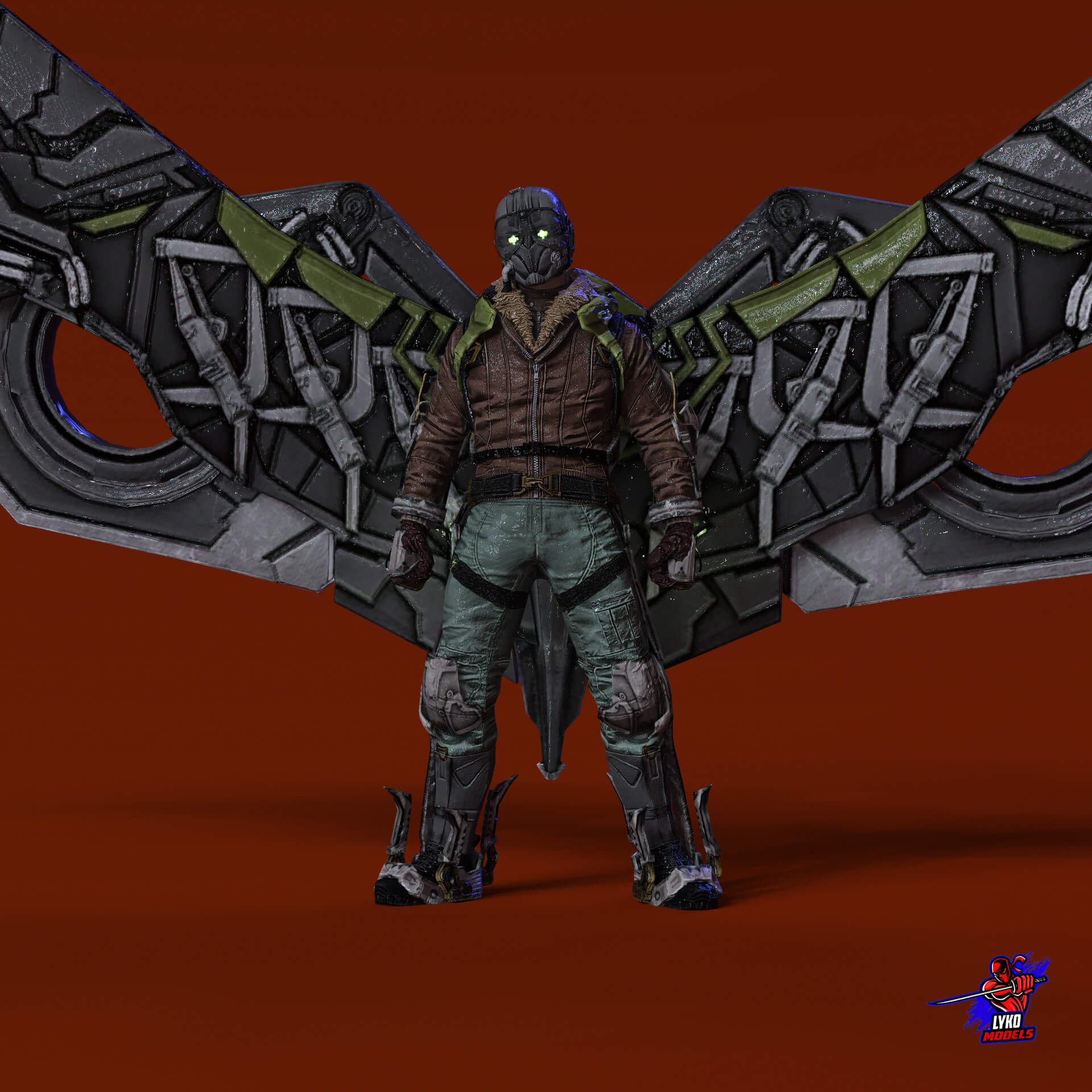 MCU Vulture Outfit for G8M - Daz Content by LykoModels