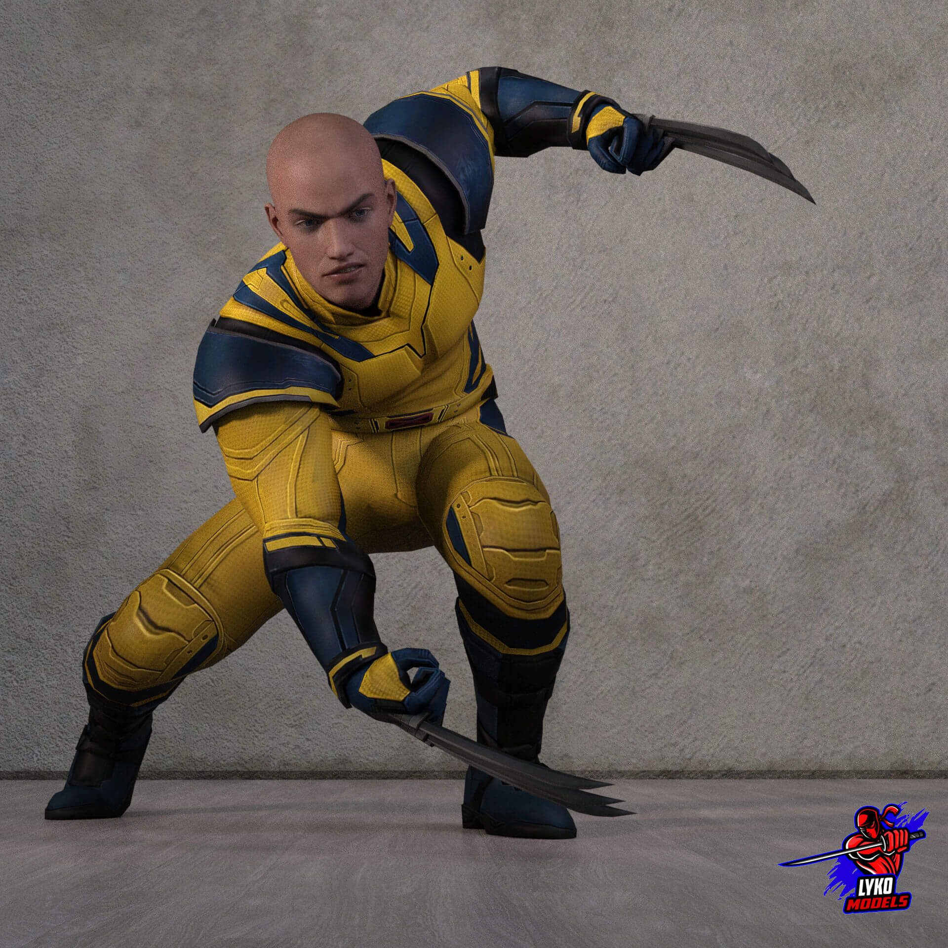 MCU Wolverine Outfit for Genesis 8 Male - Daz Content by LykoModels
