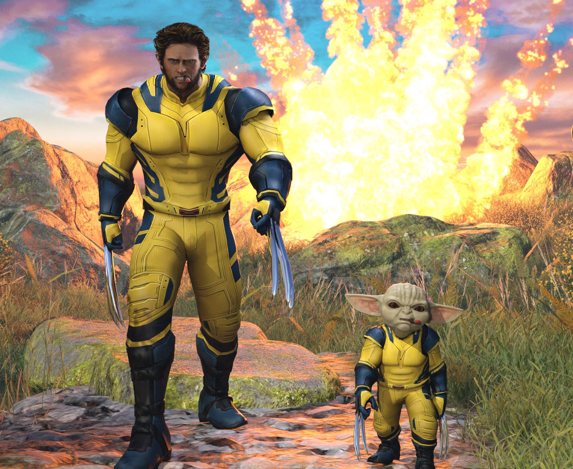 MCU Wolverine Outfit for Genesis 8 Male - Daz Content by LykoModels