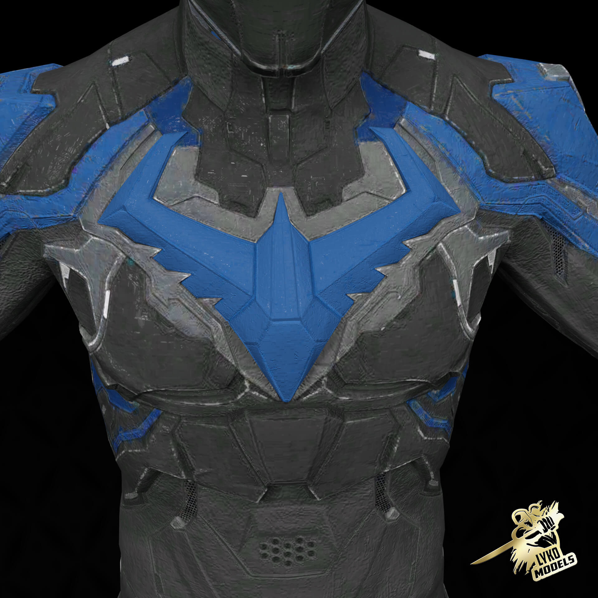 DC Metal Nightwing Outfit for G8M - Daz Content by LykoModels