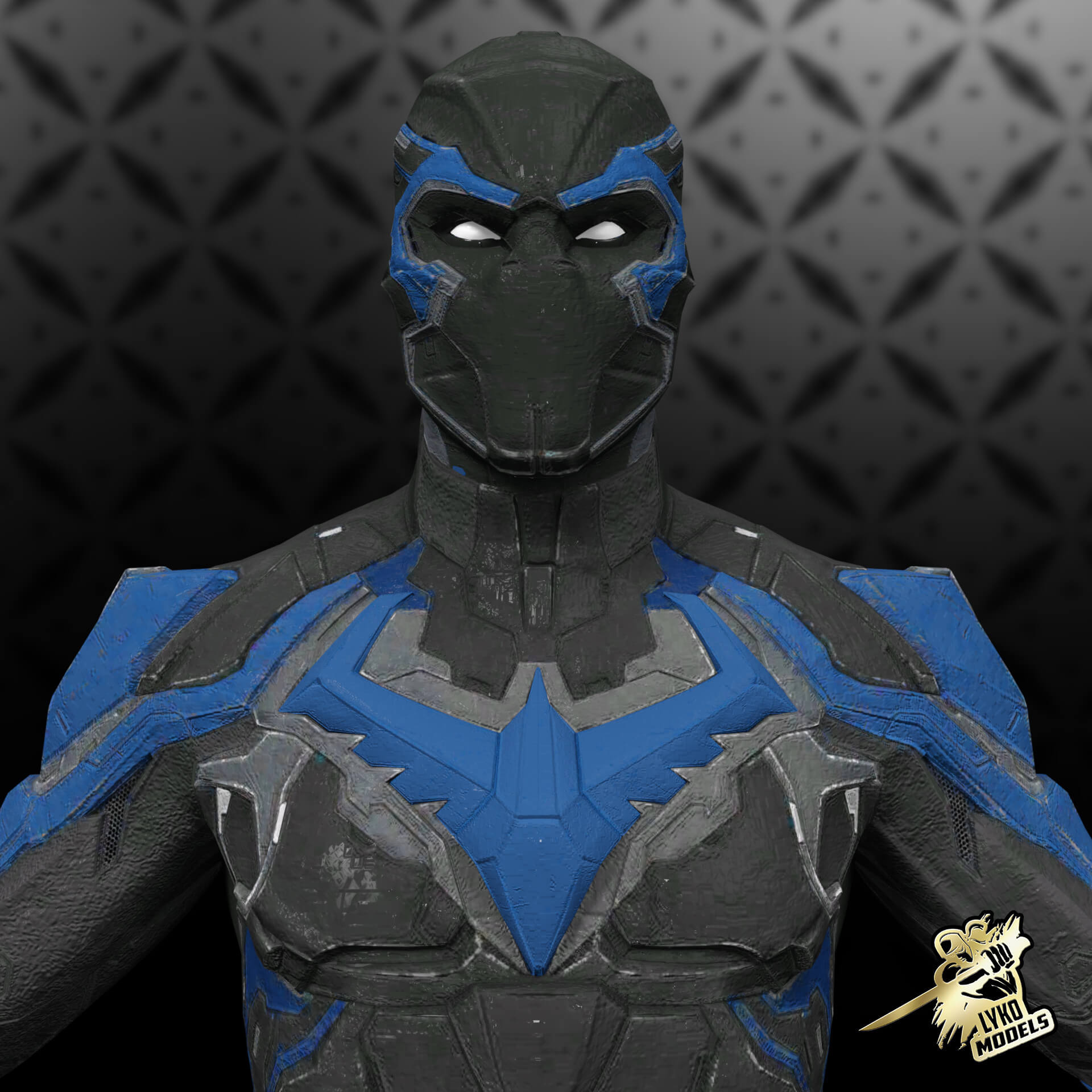 DC Metal Nightwing Outfit for G8M - Daz Content by LykoModels