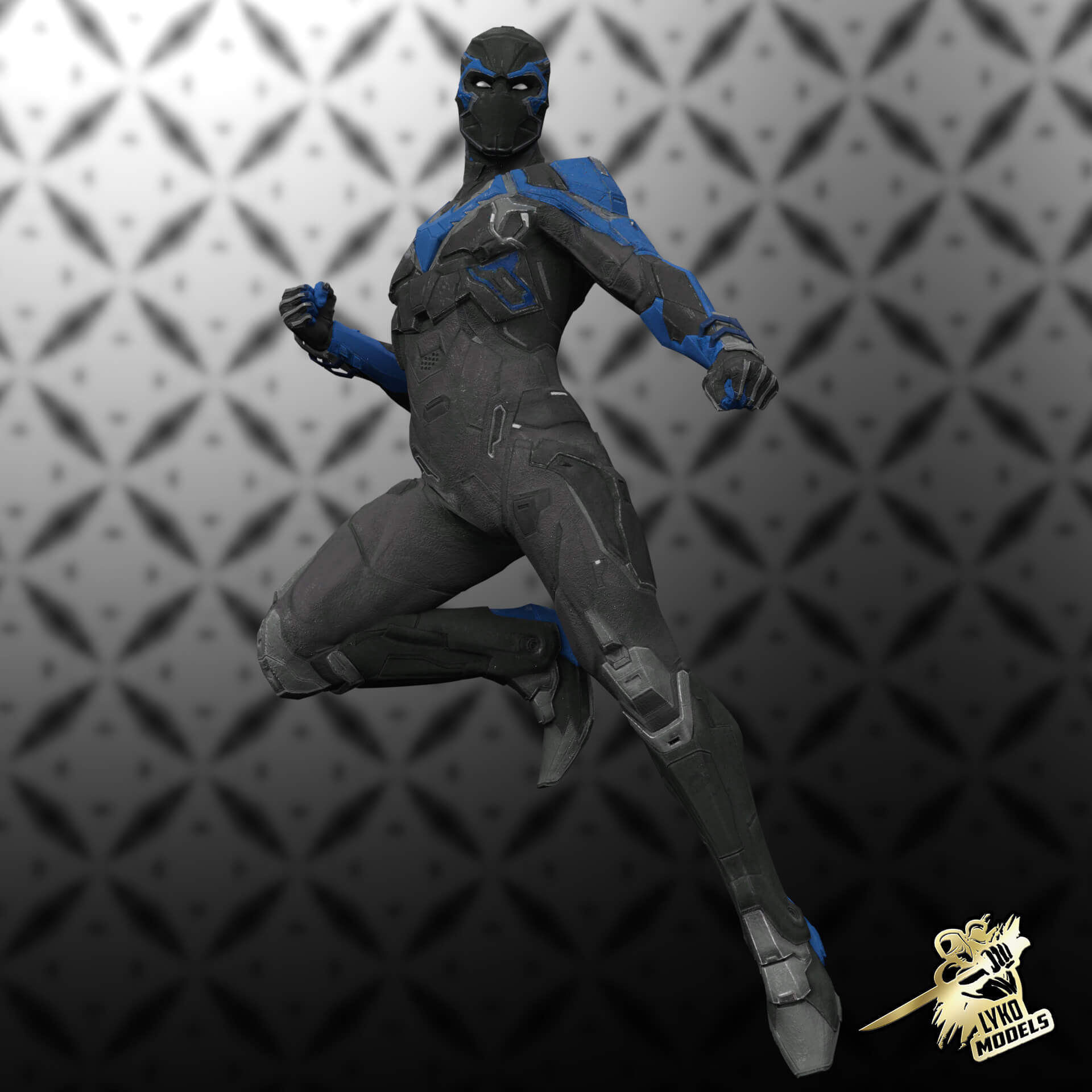 DC Metal Nightwing Outfit for G8M - Daz Content by LykoModels