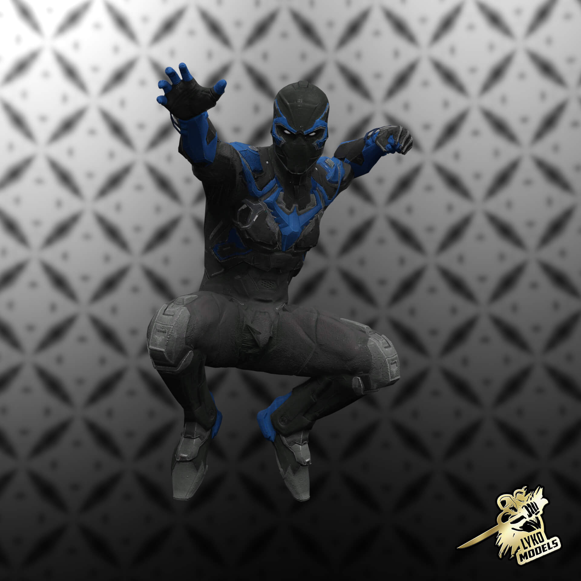 DC Metal Nightwing Outfit for G8M - Daz Content by LykoModels