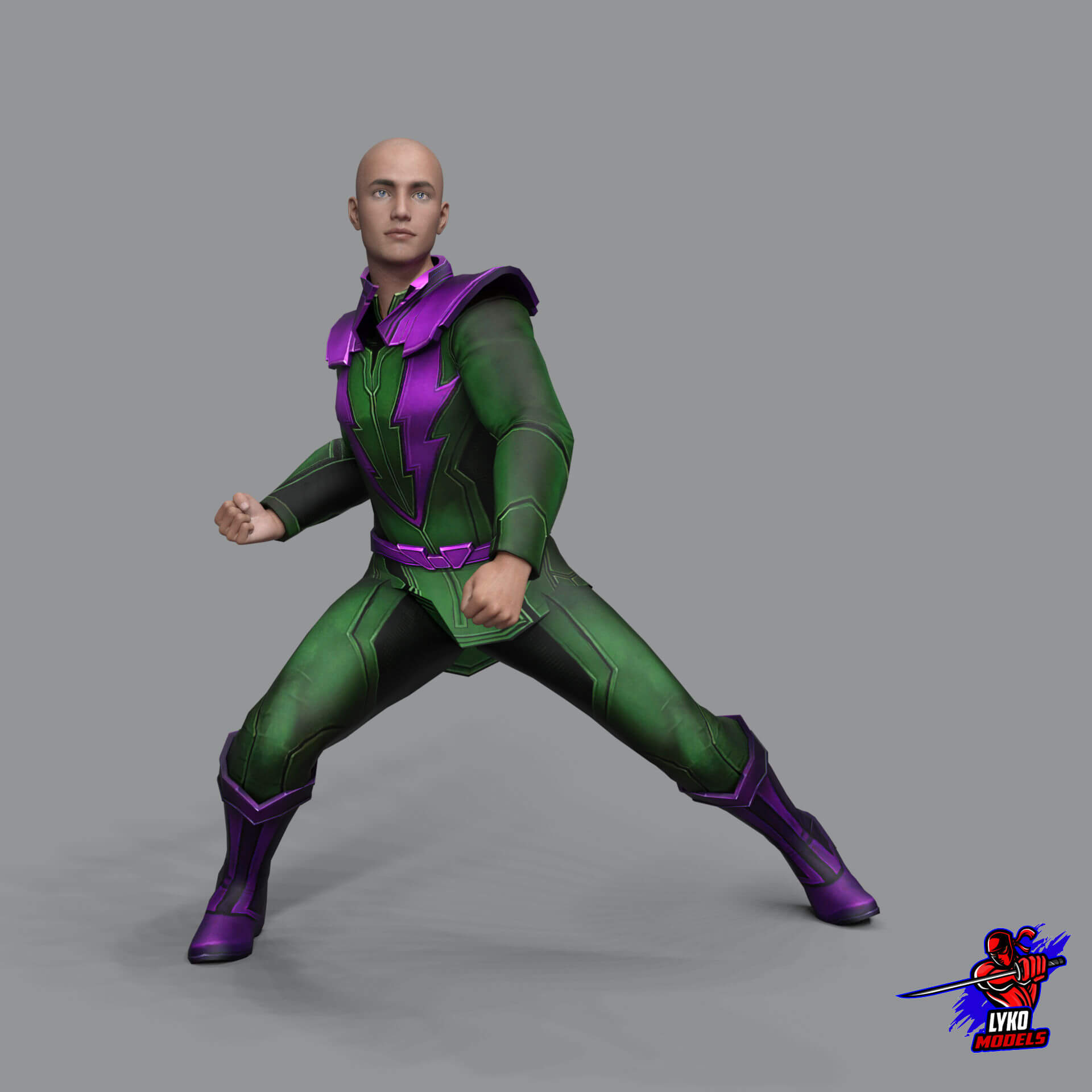 Marvel Molecule Man Outfit for G8M - Free Daz Content by LykoModels