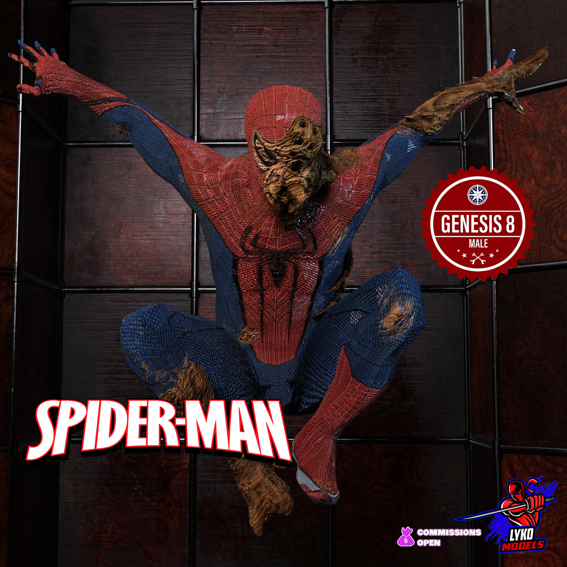 Mutant Spider Man for G8M - Daz Content by LykoModels