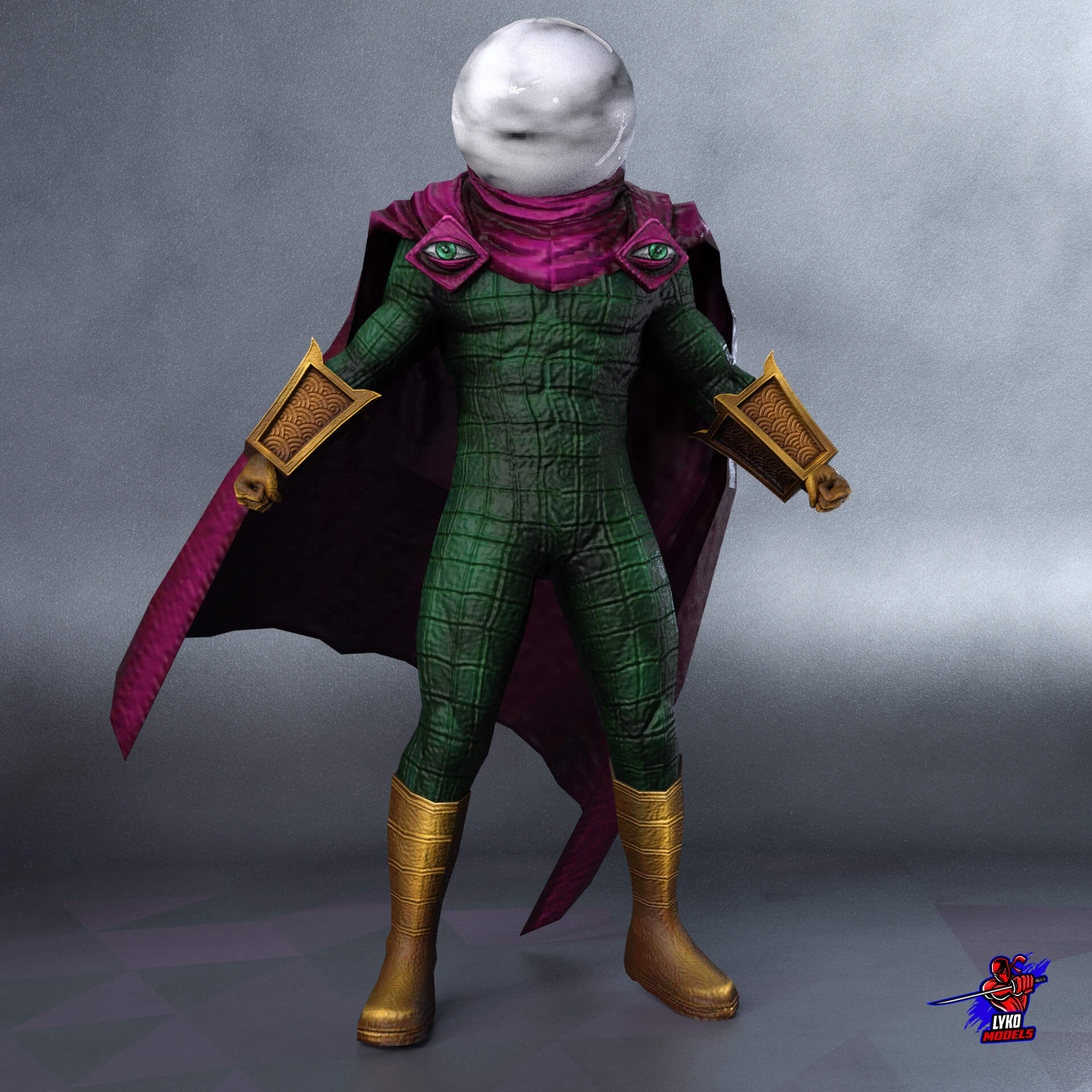 Mysterio Comic Outfit for G8M - Daz Content by LykoModels
