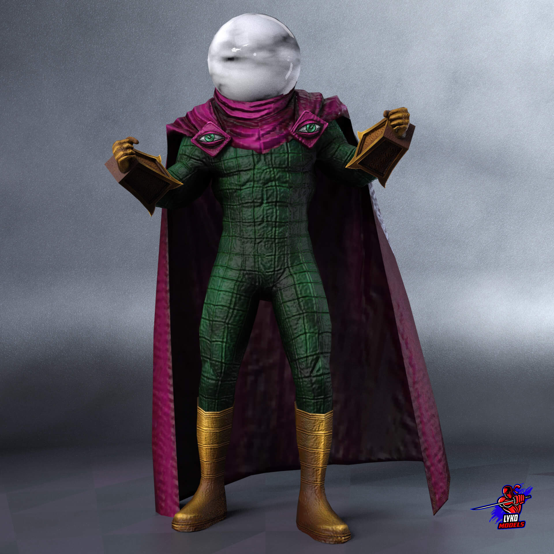 Mysterio Comic Outfit for G8M - Daz Content by LykoModels