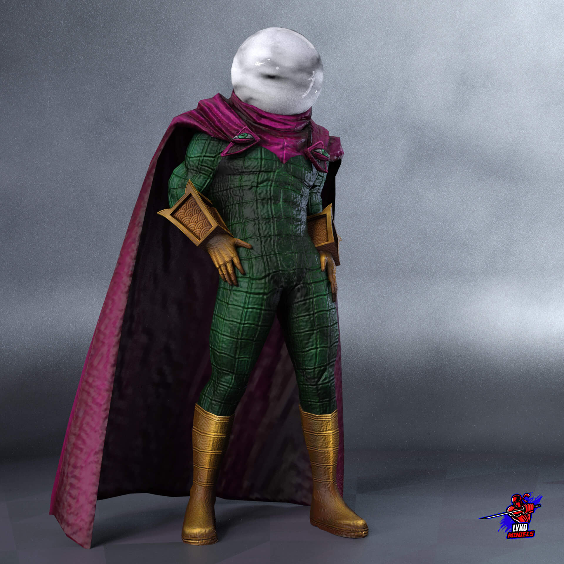 Mysterio Comic Outfit for G8M - Daz Content by LykoModels