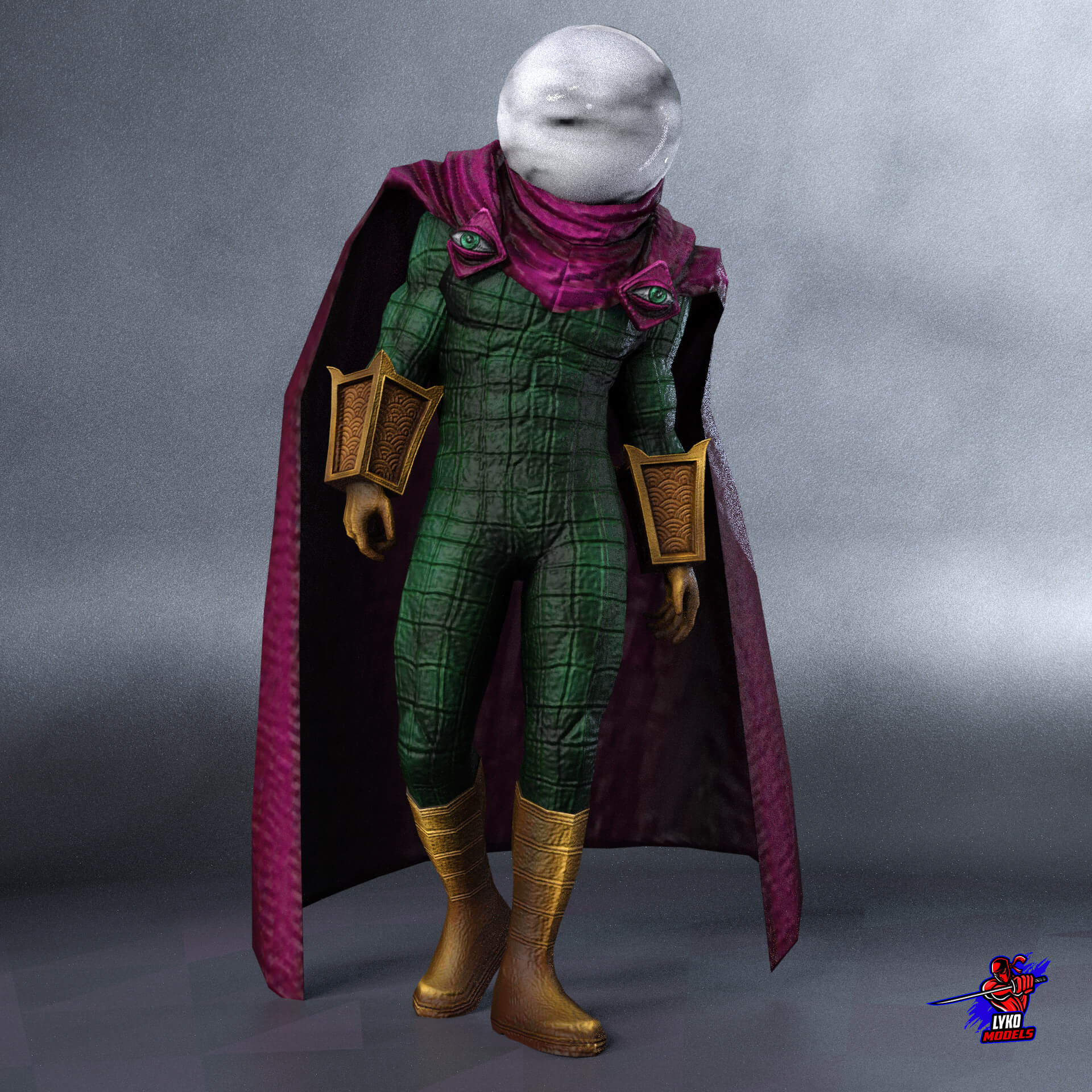 Mysterio Comic Outfit for G8M - Daz Content by LykoModels