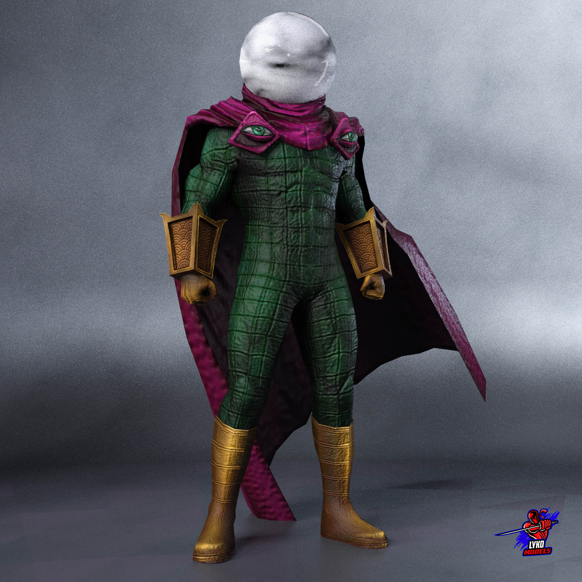 Mysterio Comic Outfit for G8M - Daz Content by LykoModels