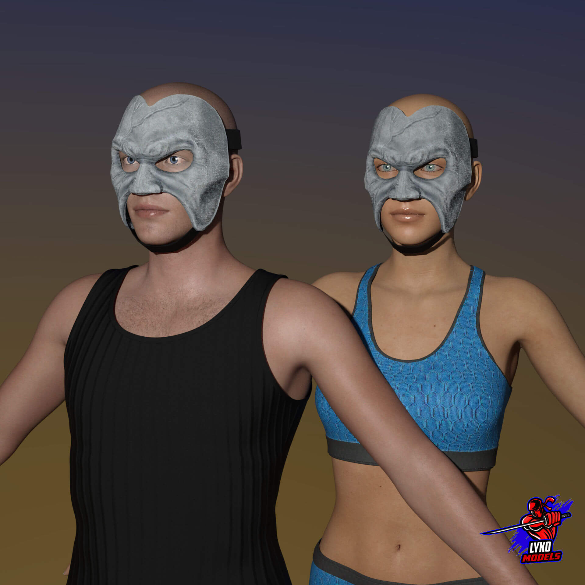 Phantom Mask for Genesis 8 Figures - Daz Content by LykoModels