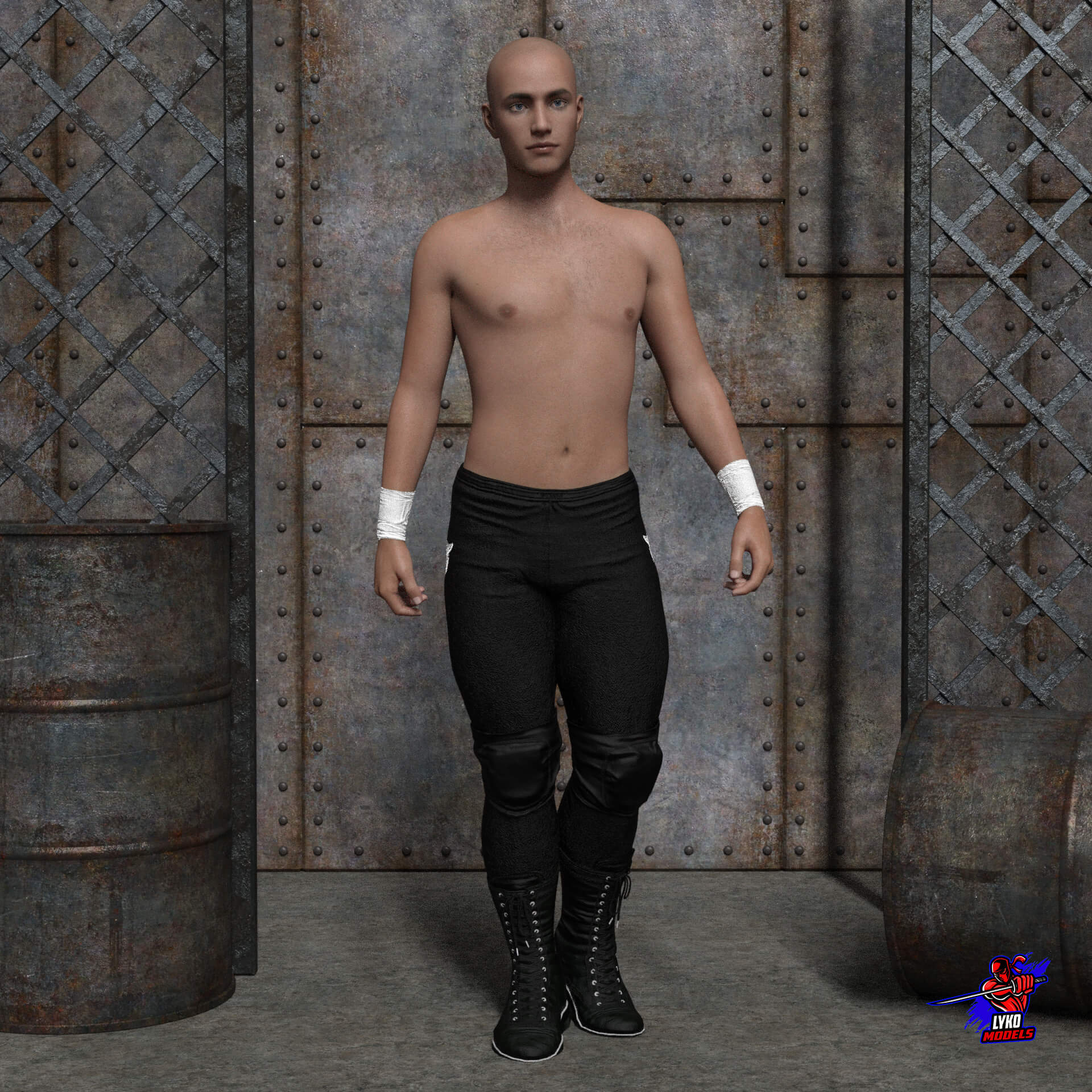 Pro Wrestler 1 Outfit for G8M - Daz Content by LykoModels