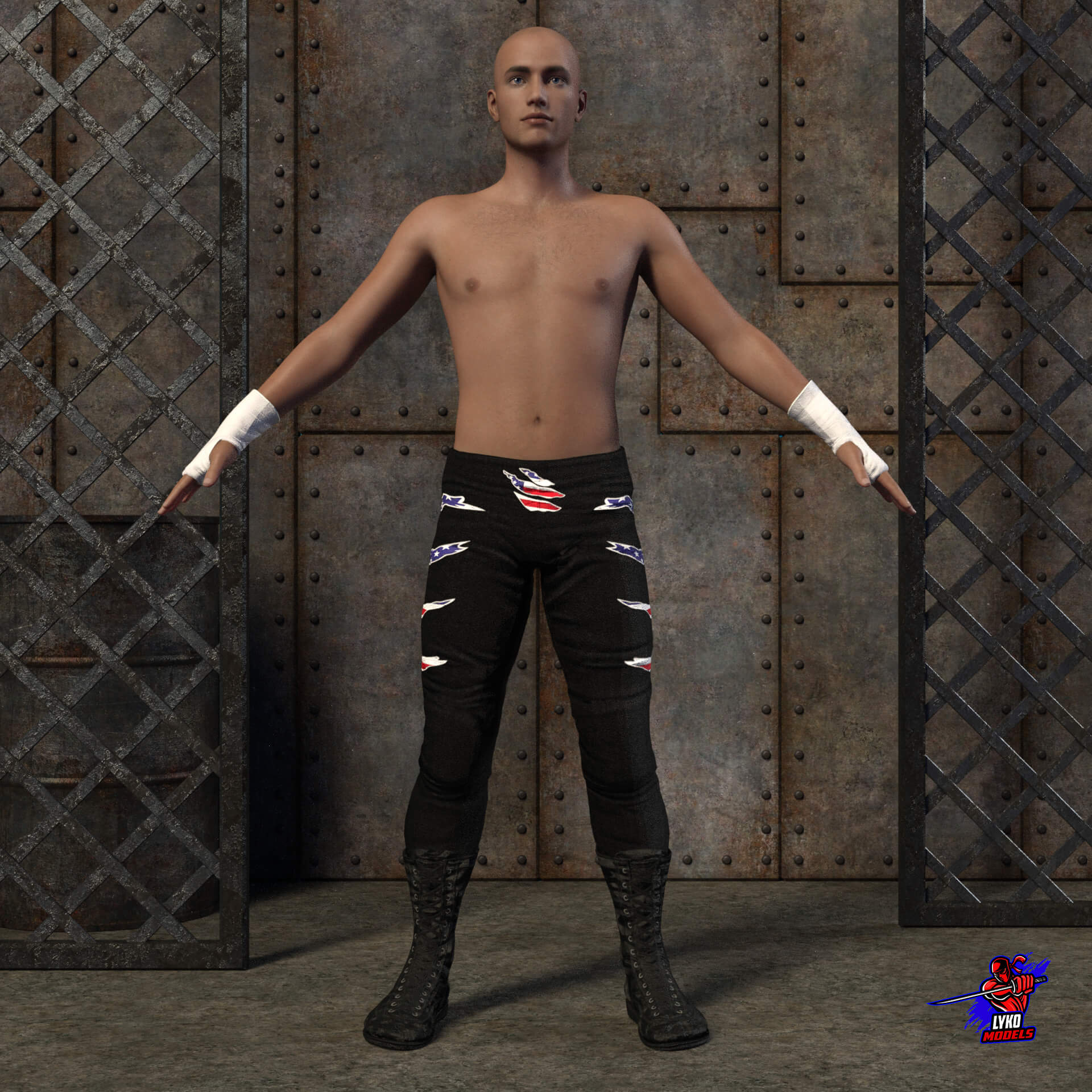 Pro Wrestler 2 Outfit for G8M - Daz Content by LykoModels